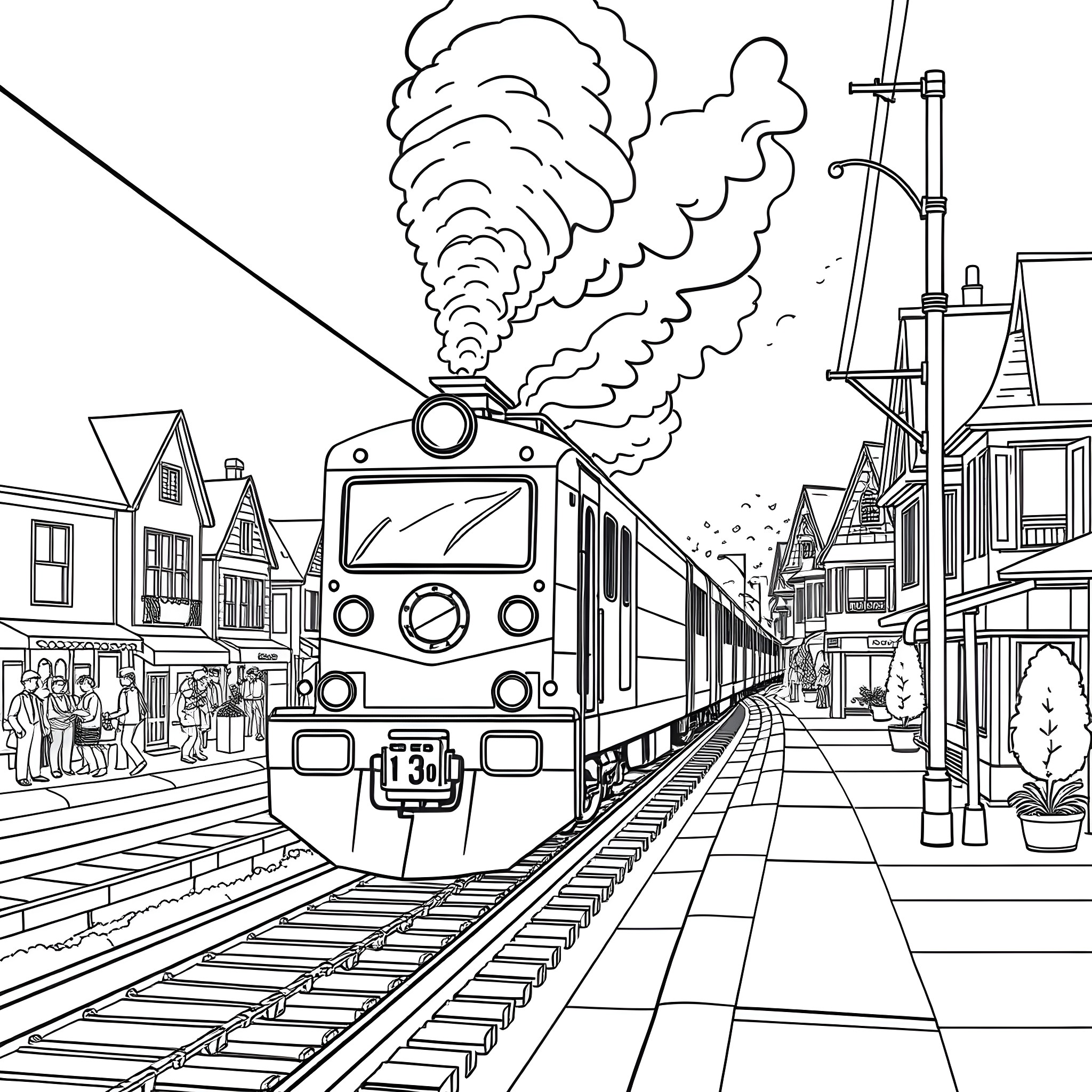 29 Best Train Coloring Pages (Free Printable PDFs)