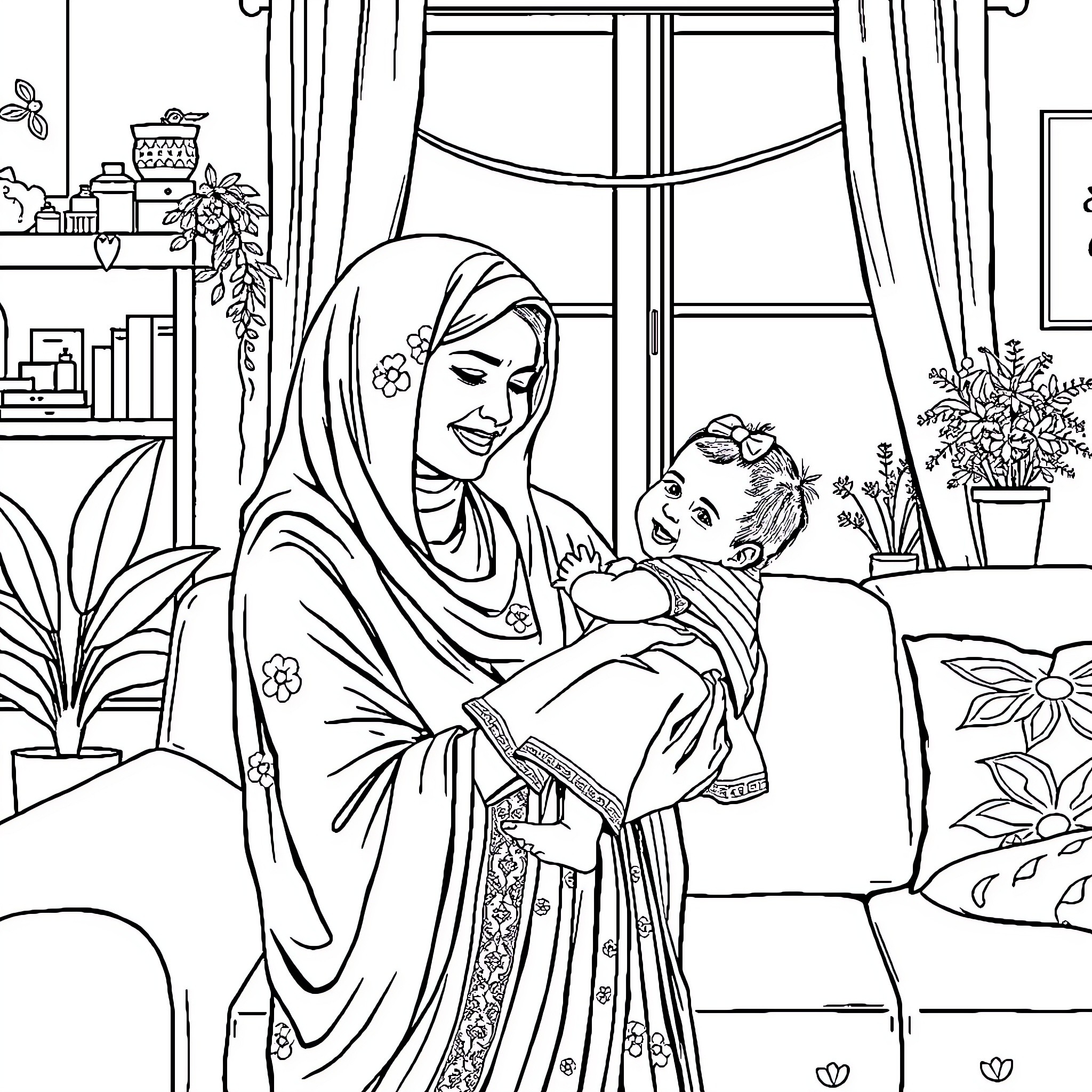 Best Mom Coloring Pages (Free Printable PDF)