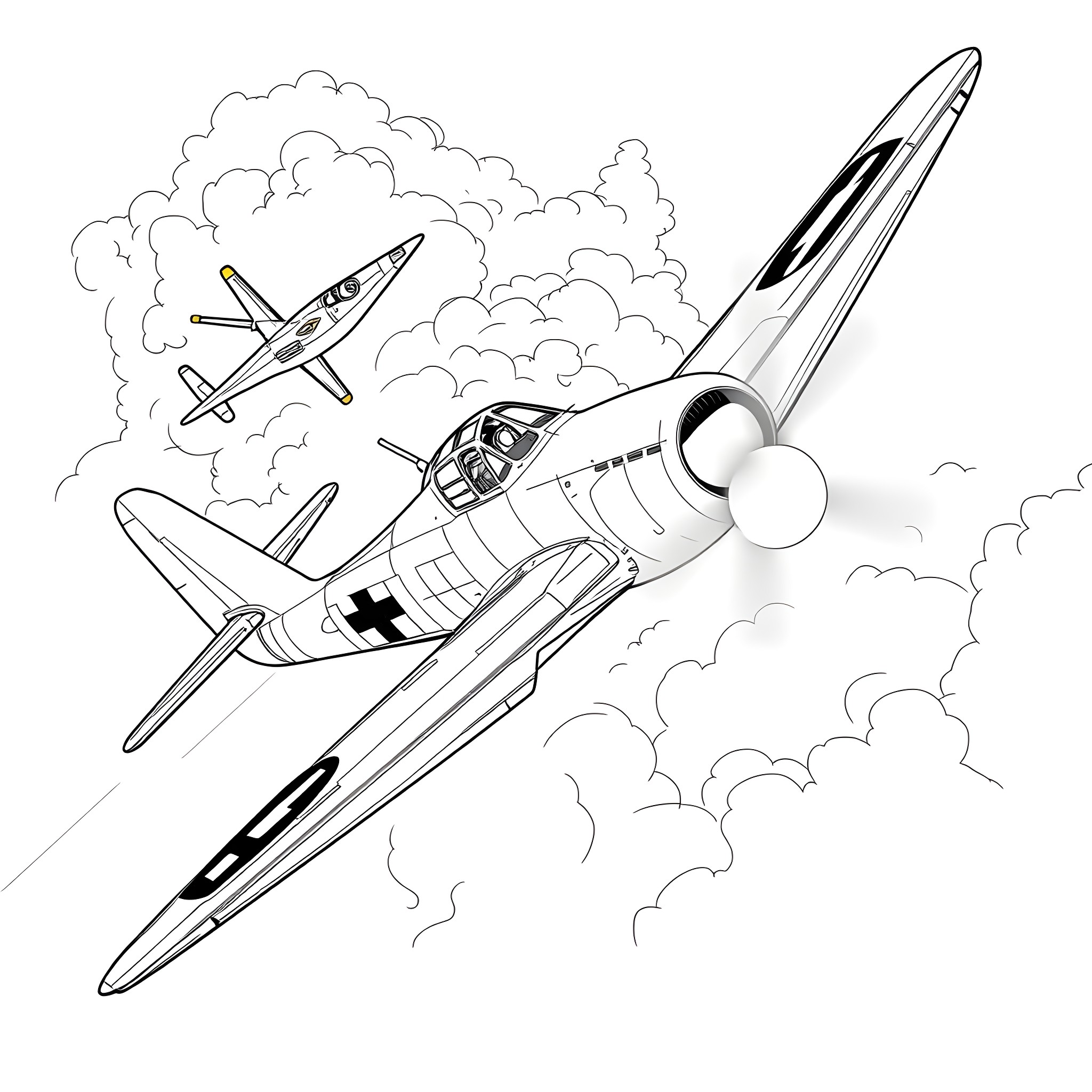 3 Best P38 Lightning Coloring Pages (Free Printable PDFs)