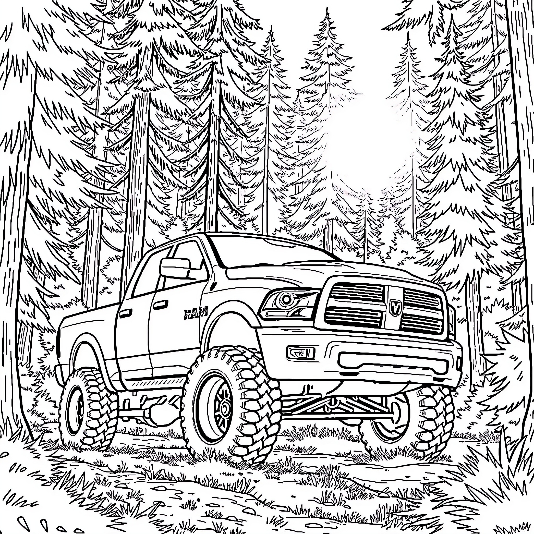 43 Best Dodge Ram Coloring Pages (Free Printable PDFs)