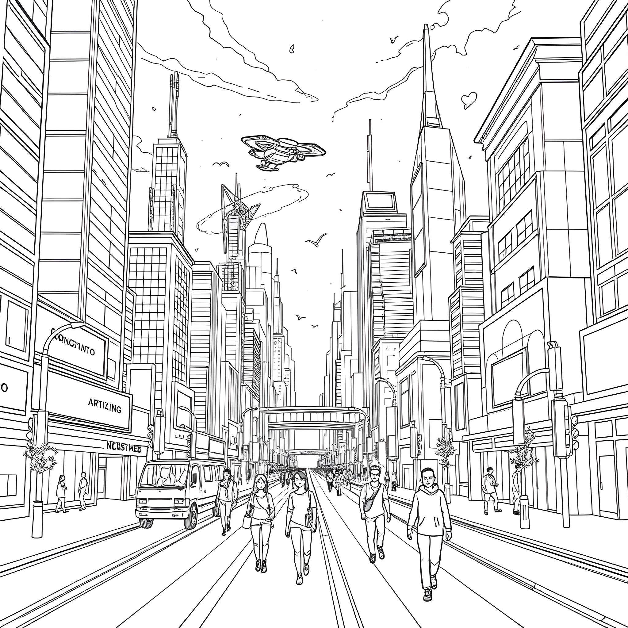 1 Best Futuristic Coloring Pages (Free Printable PDFs)