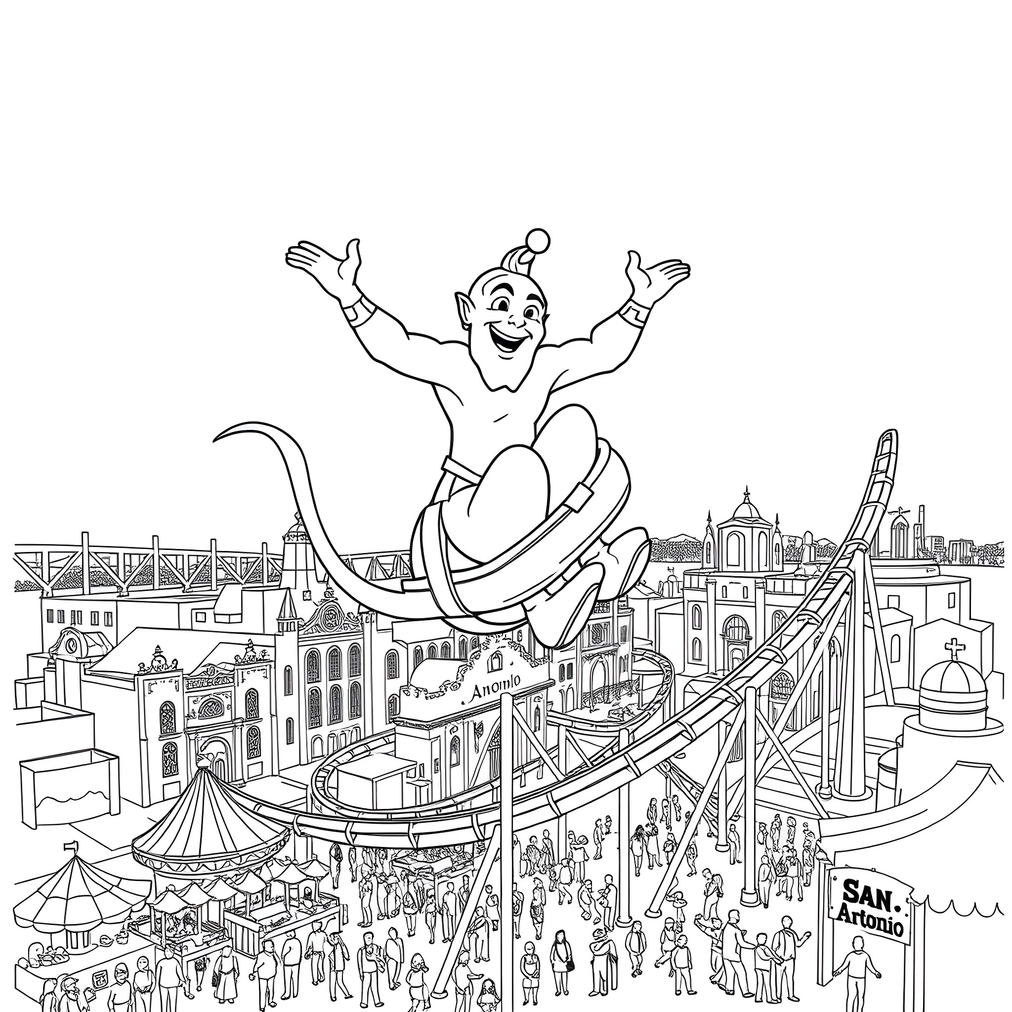 Best Genie Coloring Pages (Free Printable PDF)