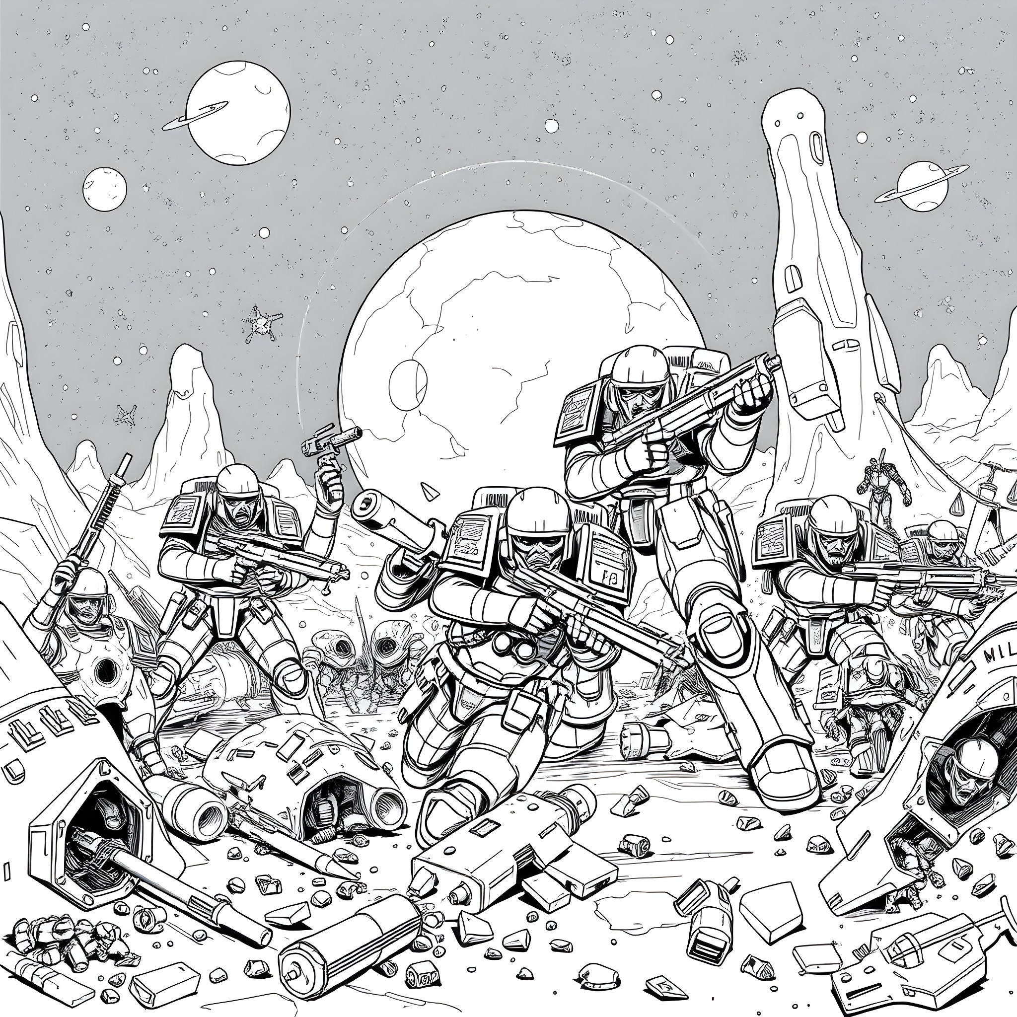 Best Space Marine Coloring Pages (Free Printable PDF)