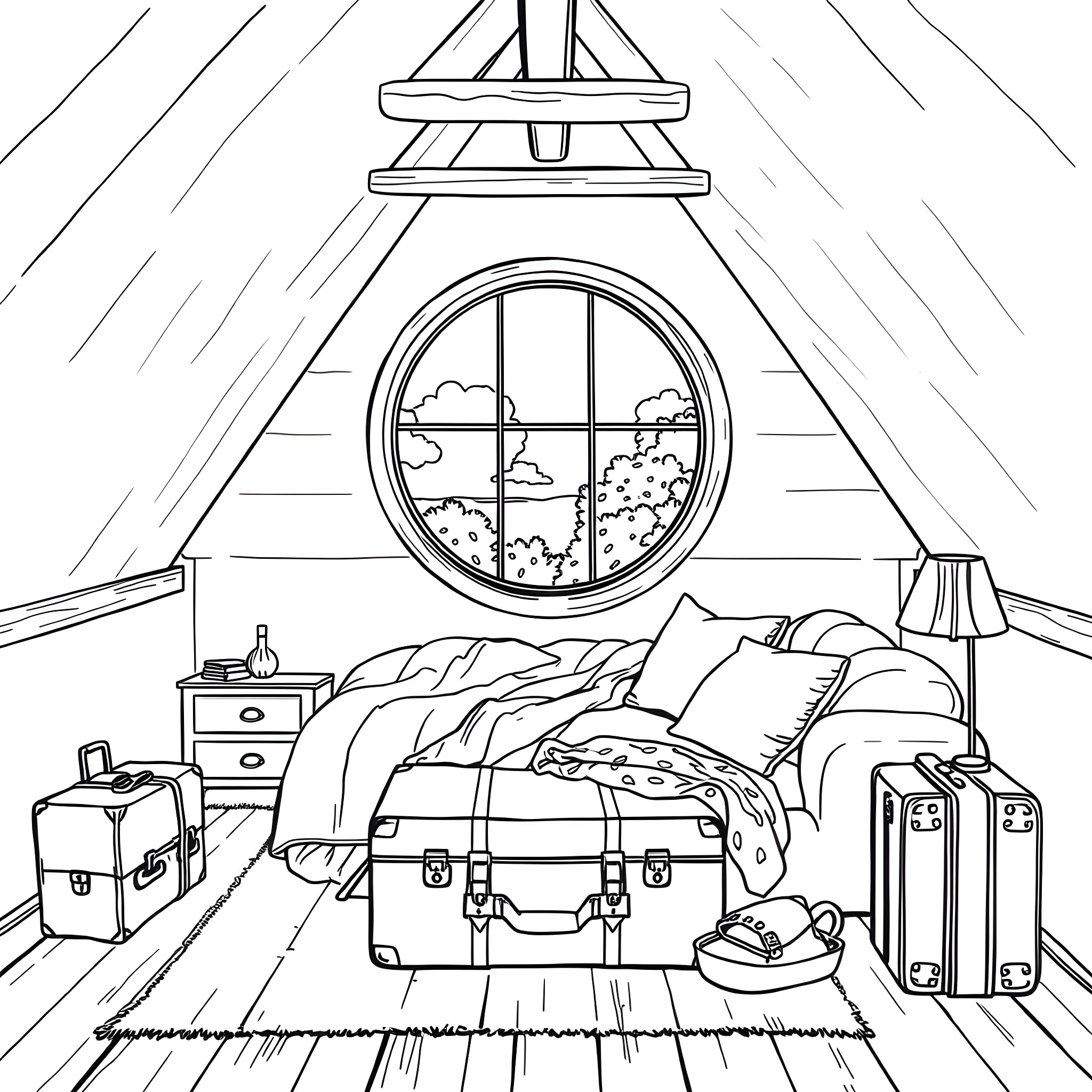 3 Best Attic Coloring Pages (Free Printable PDFs)