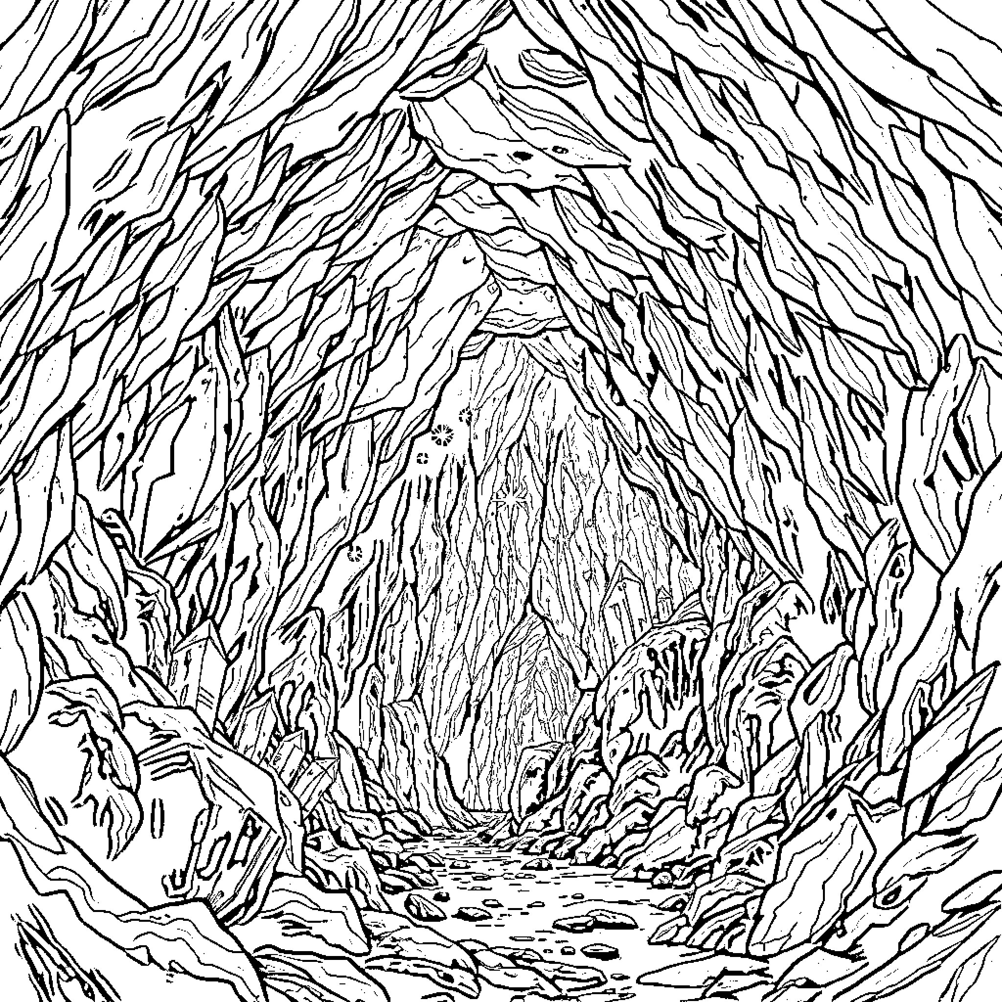 Best Cave Coloring Pages (Free Printable PDF)