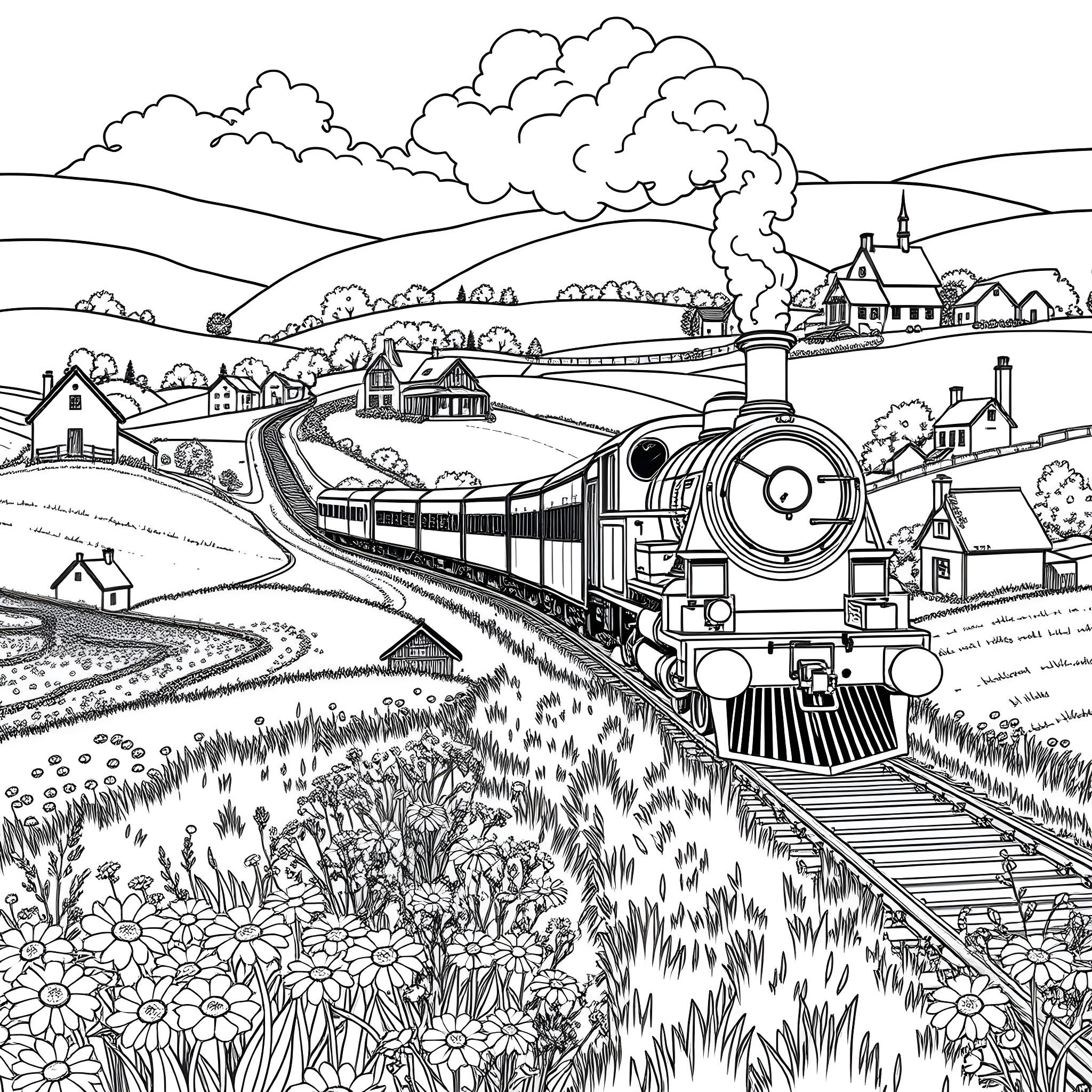 29 Best Train Coloring Pages (Free Printable PDFs)