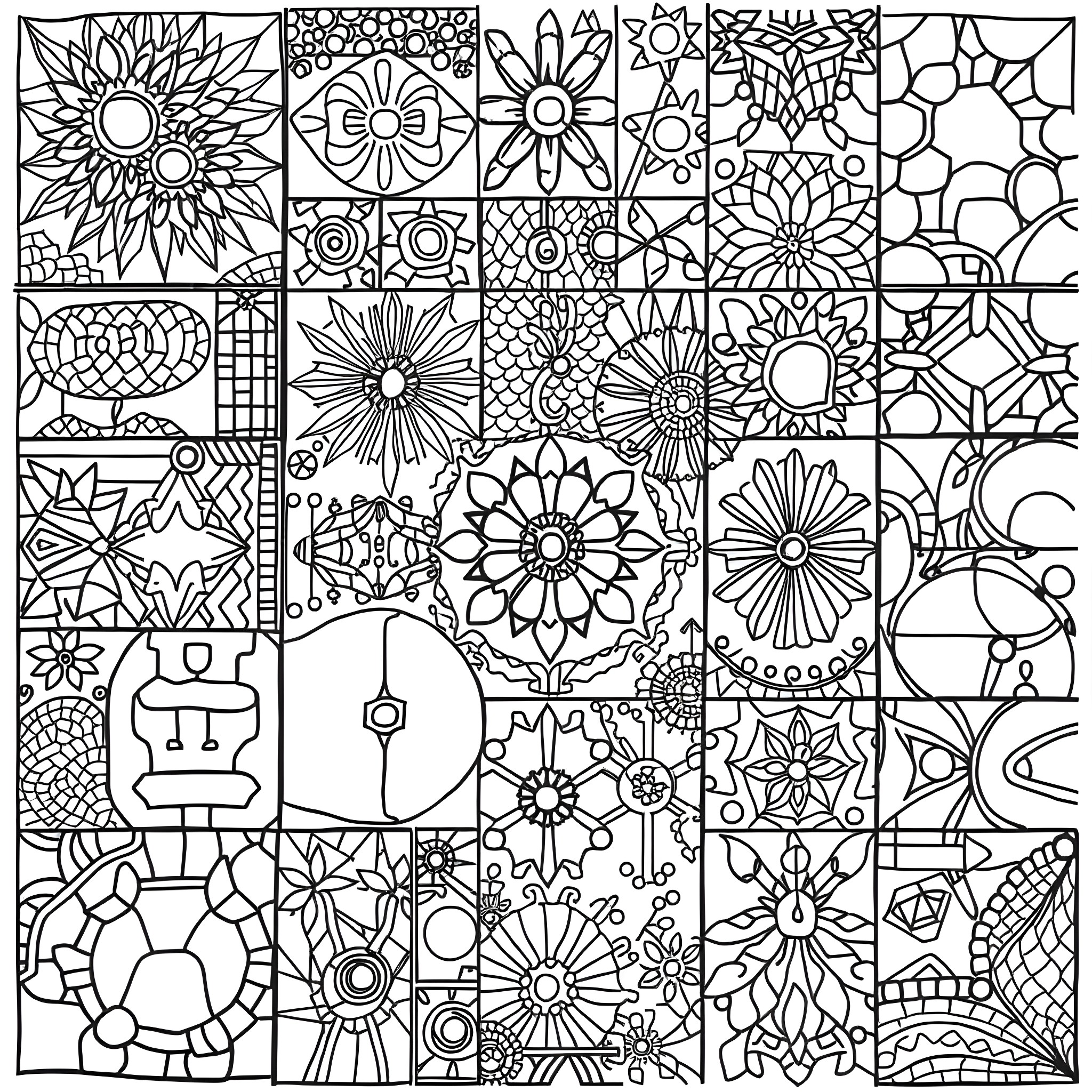 120 Best Patchwork Coloring Pages (Free Printable PDFs)