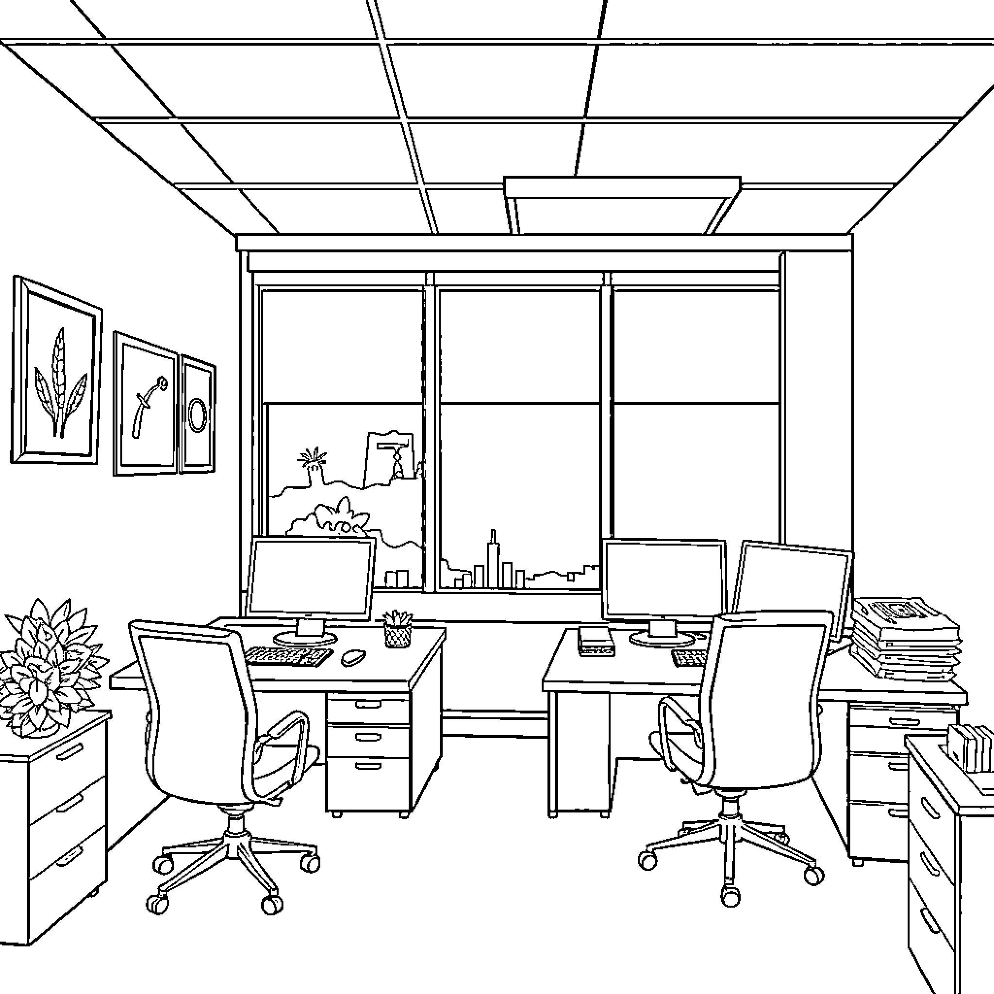 Best Office Coloring Pages (Free Printable PDF)