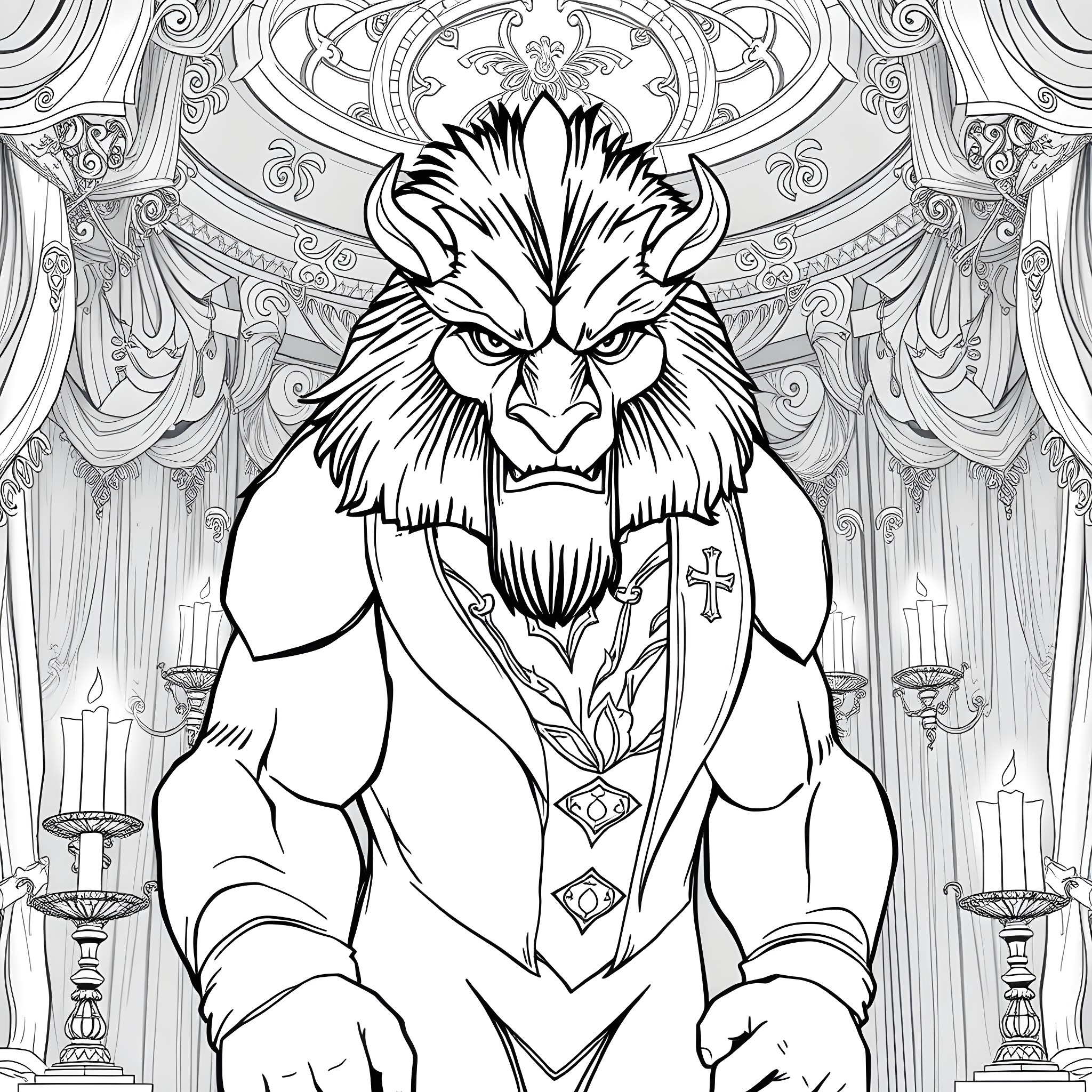 Best Beast Coloring Pages (Free Printable PDF)