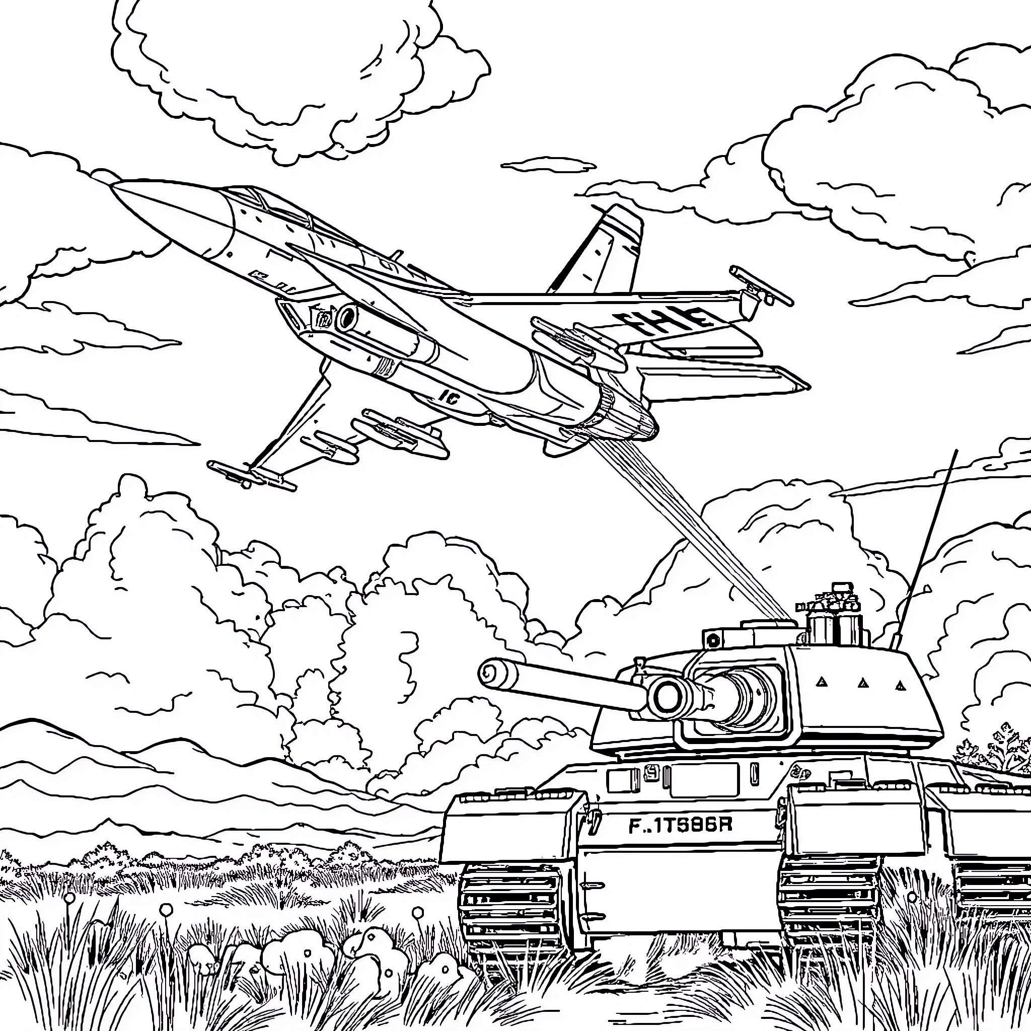 5 Best F-16 Coloring Pages (Free Printable PDFs)