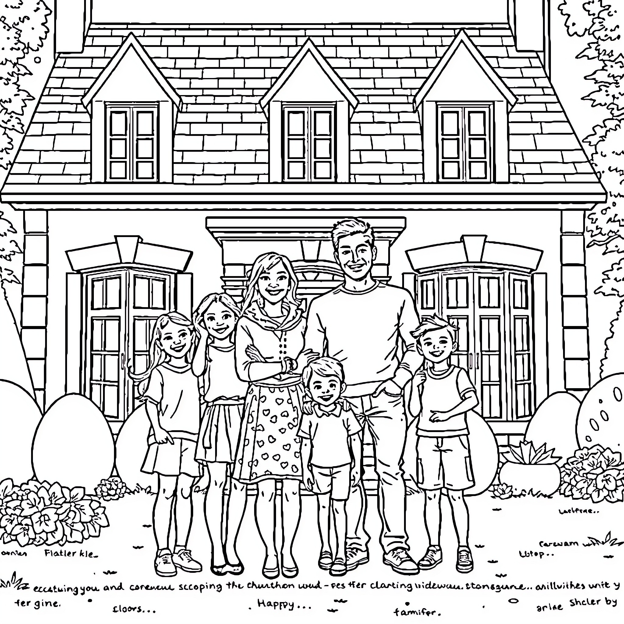 264 Best Family Coloring Pages (Free Printable PDFs)