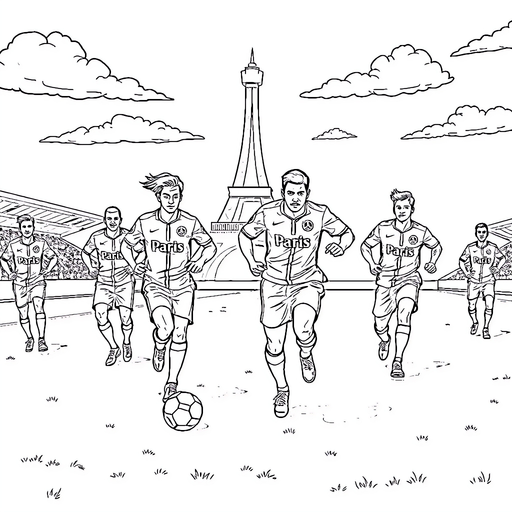 Best PSG Coloring Pages (Free Printable PDF)