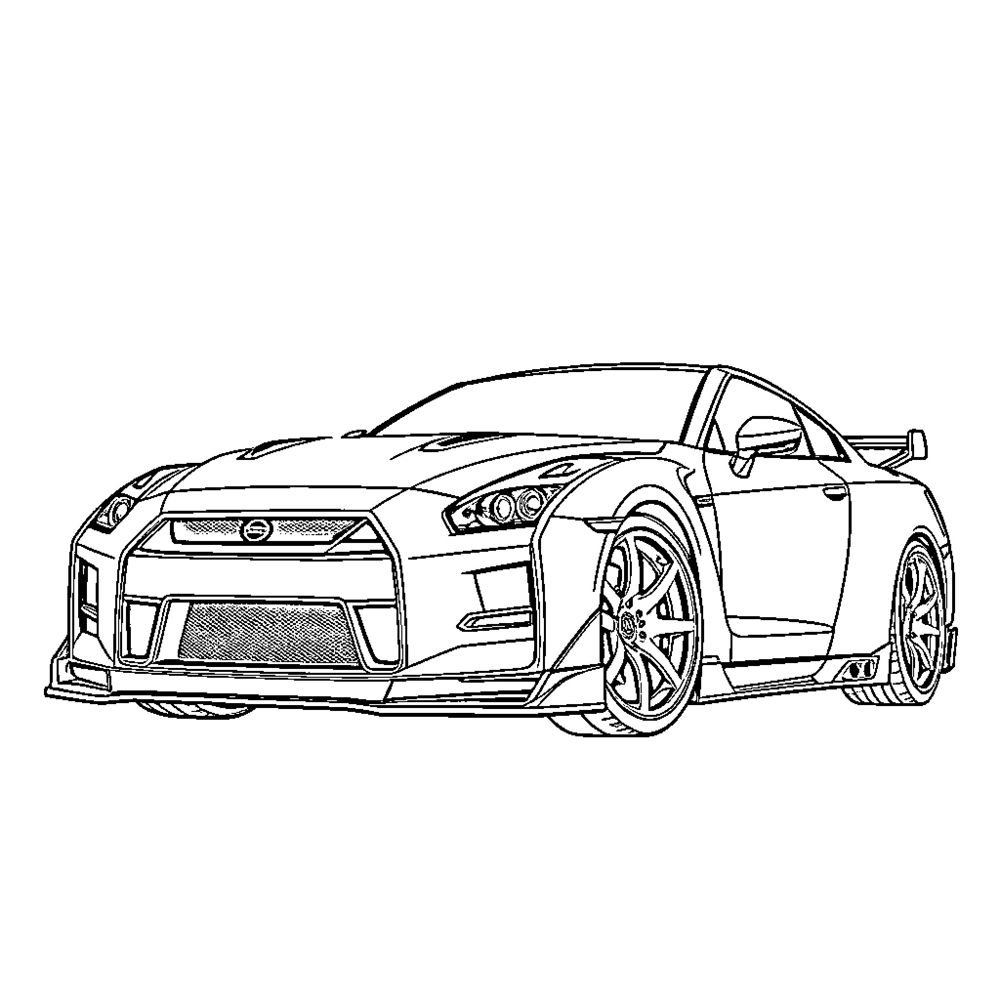 Best Nissan GTR Coloring Pages (Free Printable PDF)