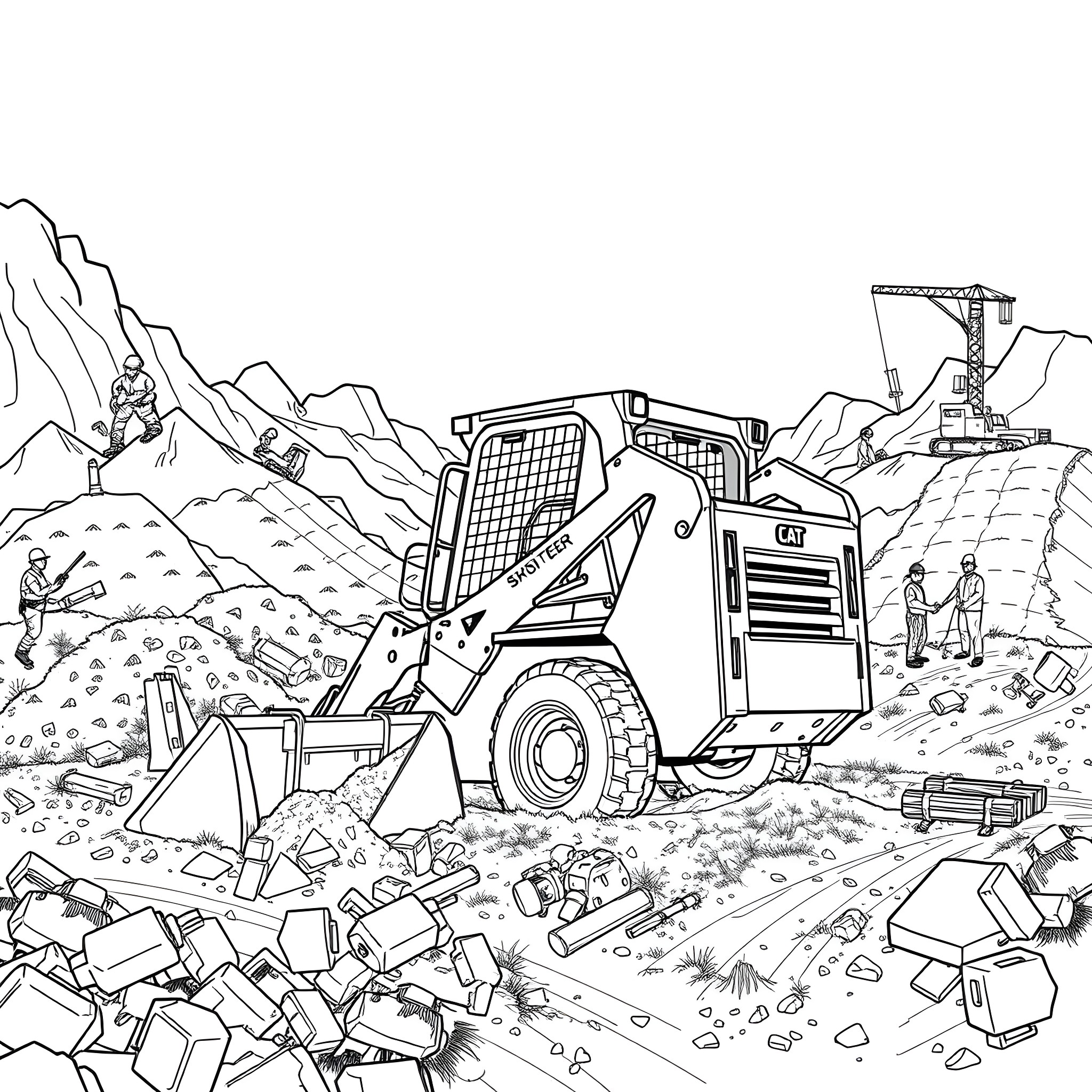 Best Skid Steer Coloring Pages (Free Printable PDF)