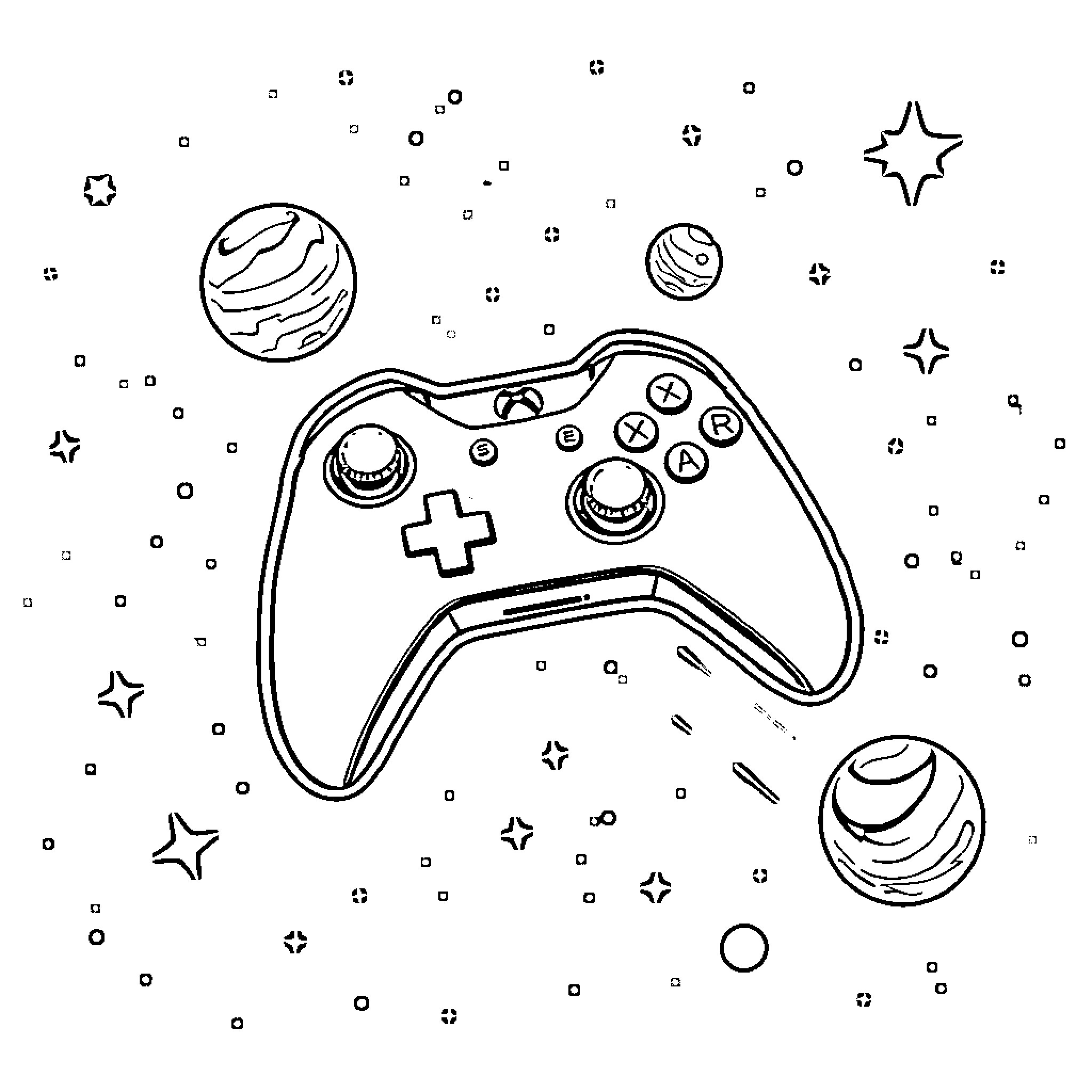 Best Xbox Controller Coloring Pages (Free Printable PDF)