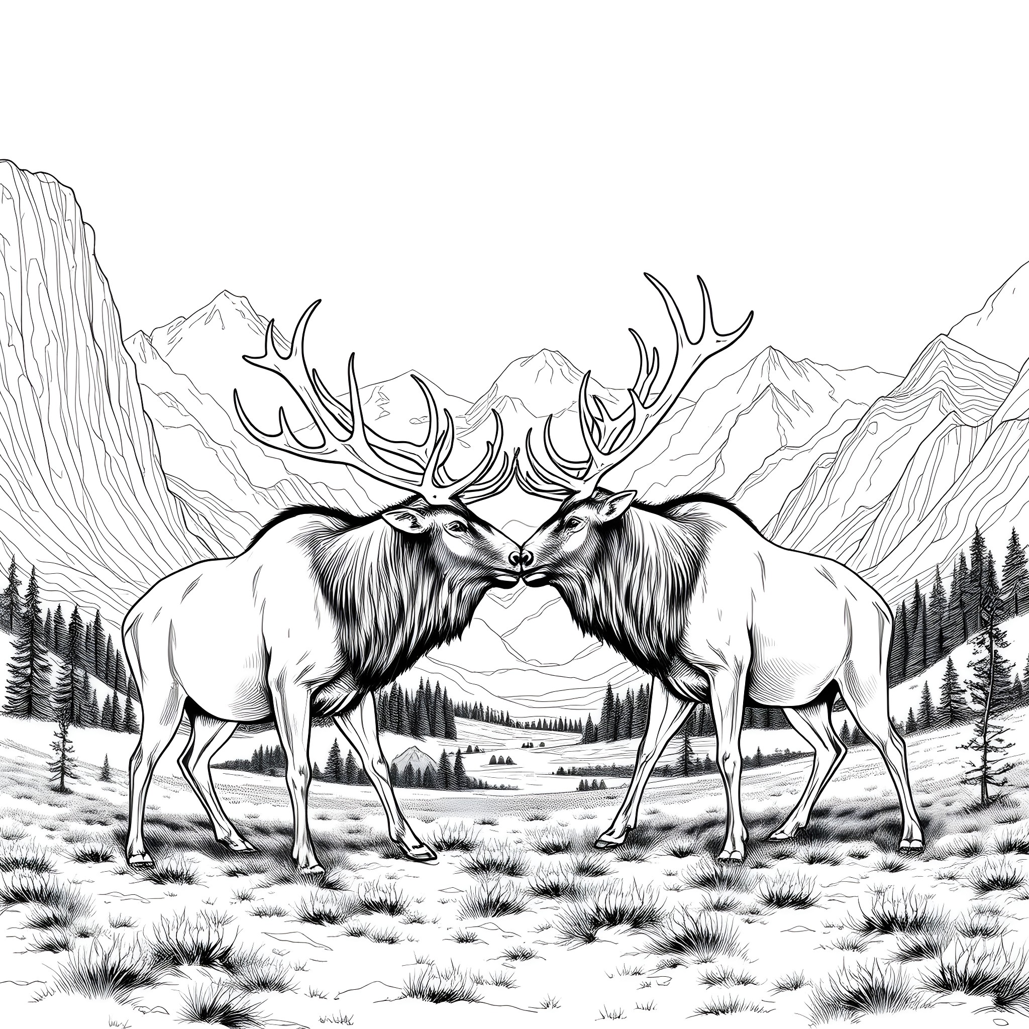 Best Elk Coloring Pages (Free Printable PDF)