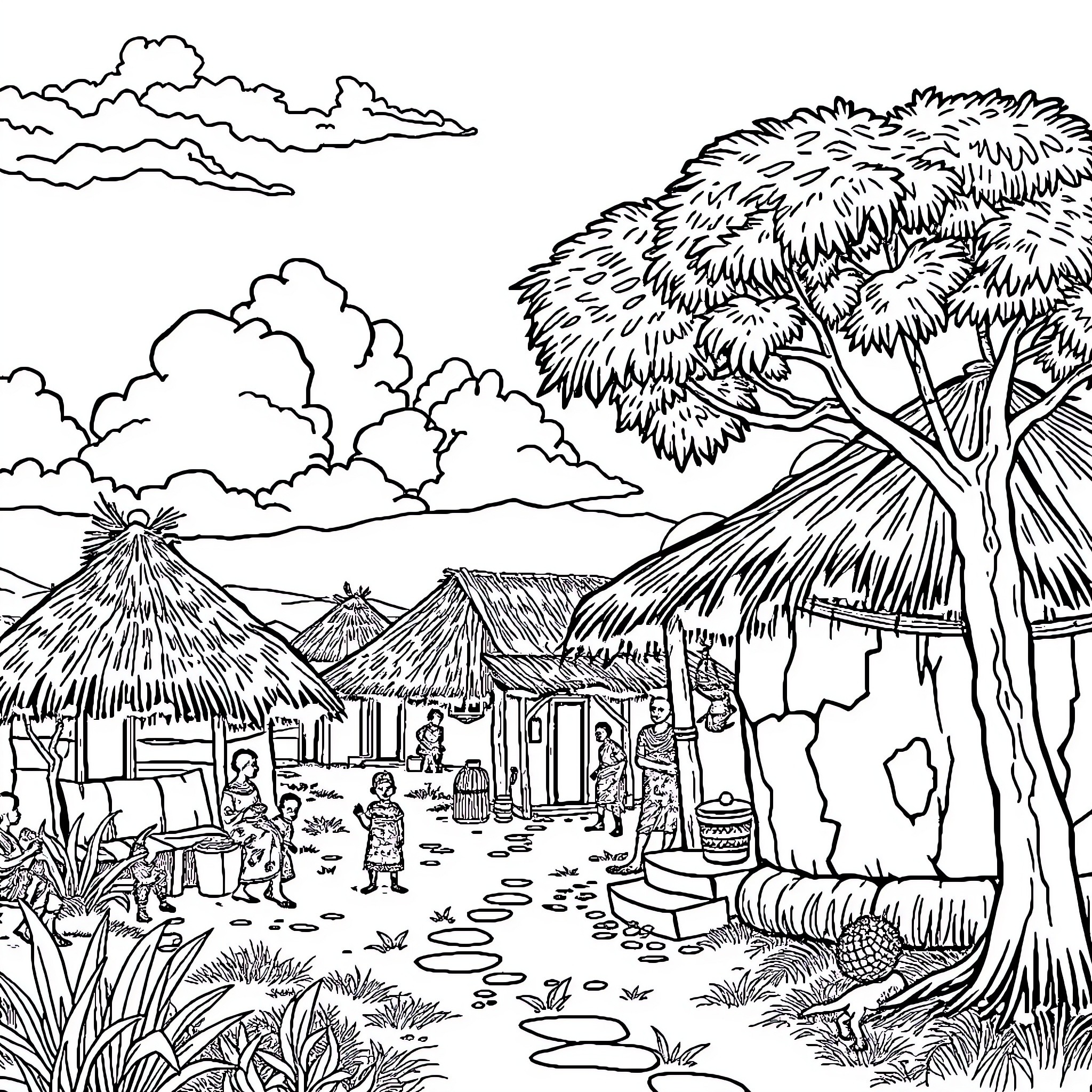 Best Village Coloring Pages (Free Printable PDF)