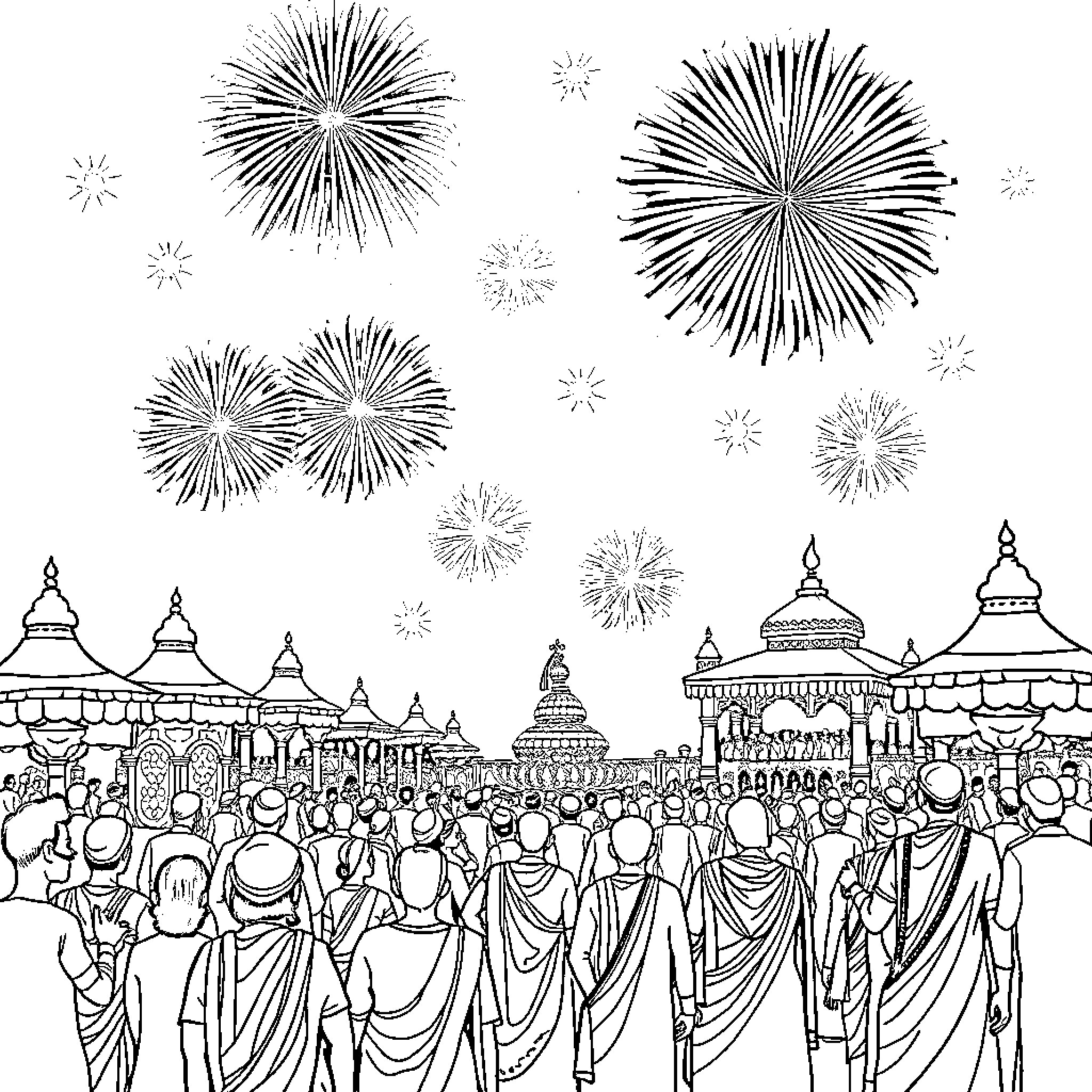 Best Diwali Coloring Pages (Free Printable PDF)