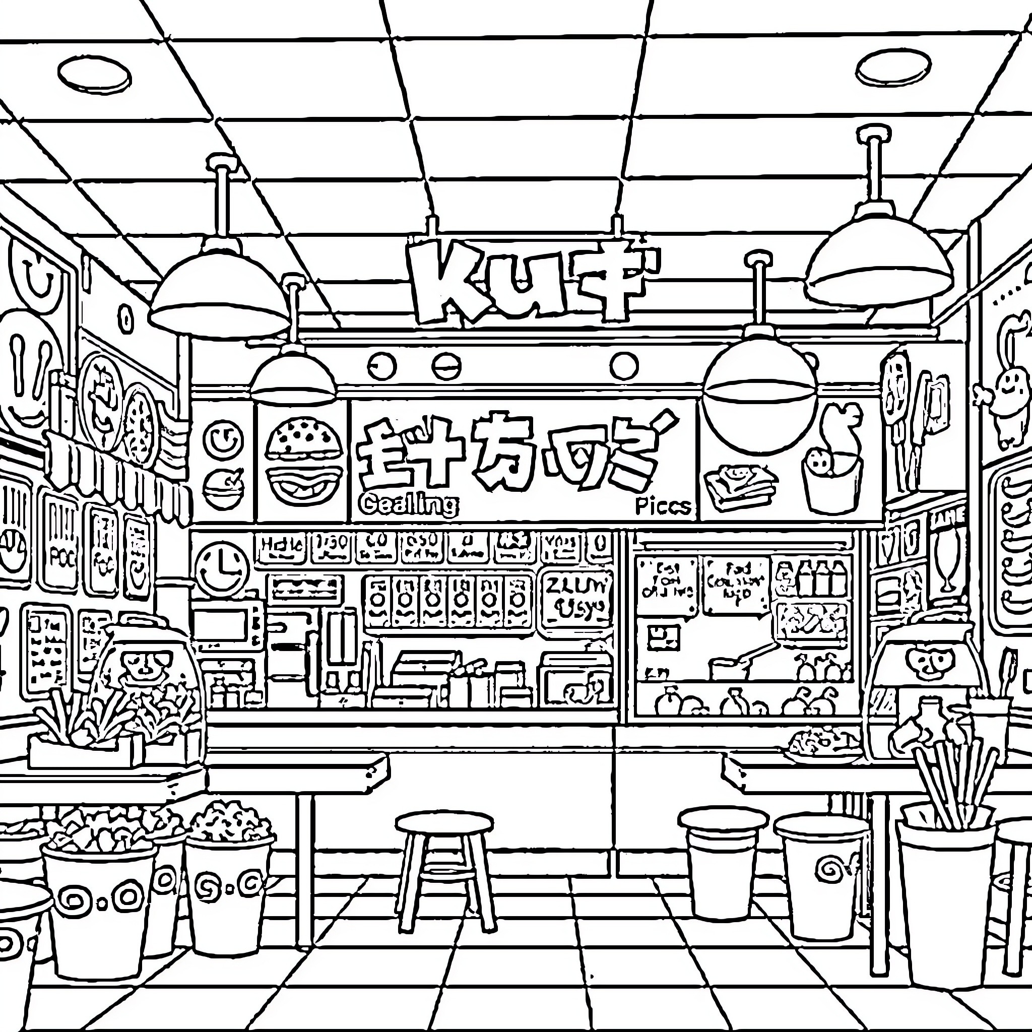 5 Best Fast Food Coloring Pages (Free Printable PDFs)