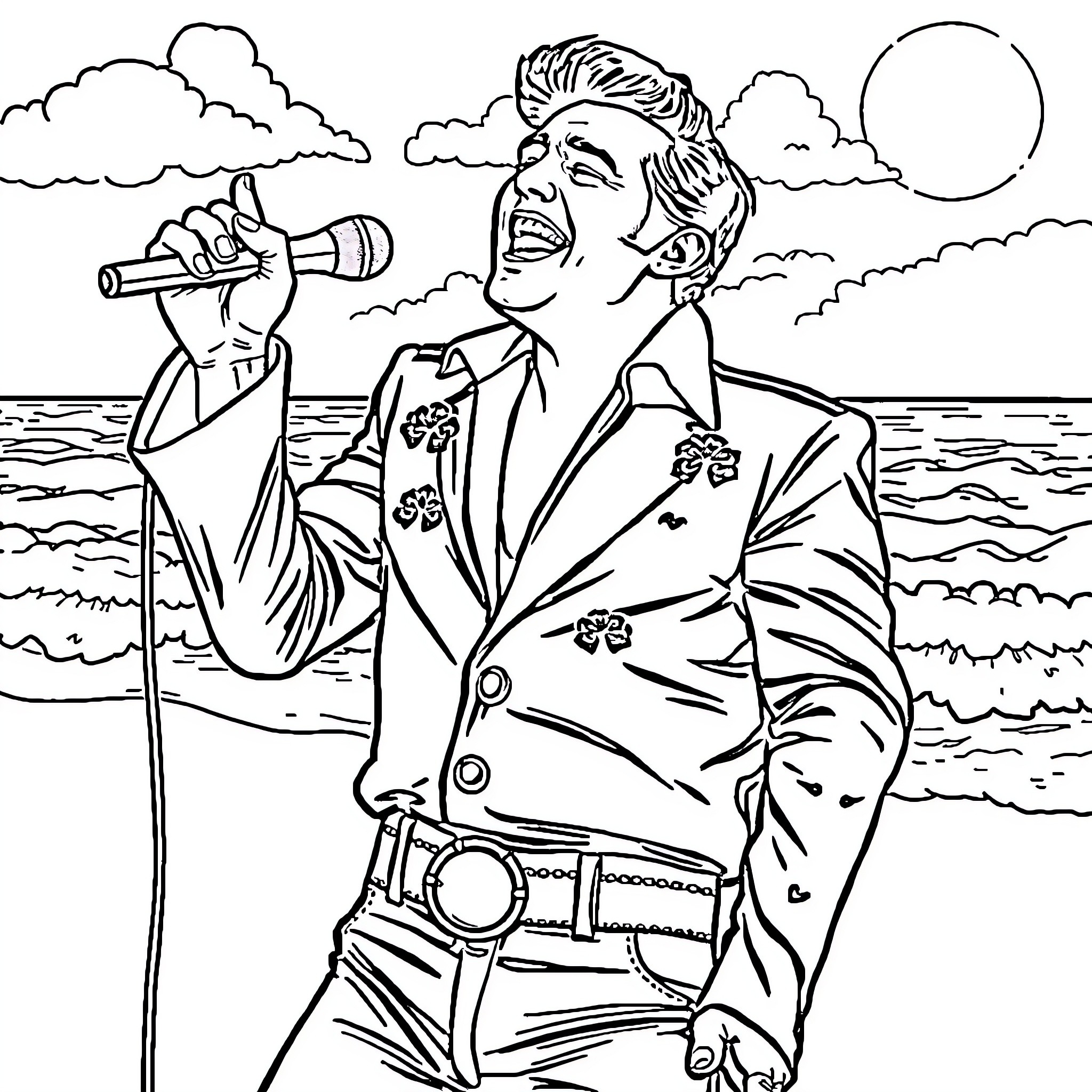 Best Elvis Presley Coloring Pages (Free Printable PDF)