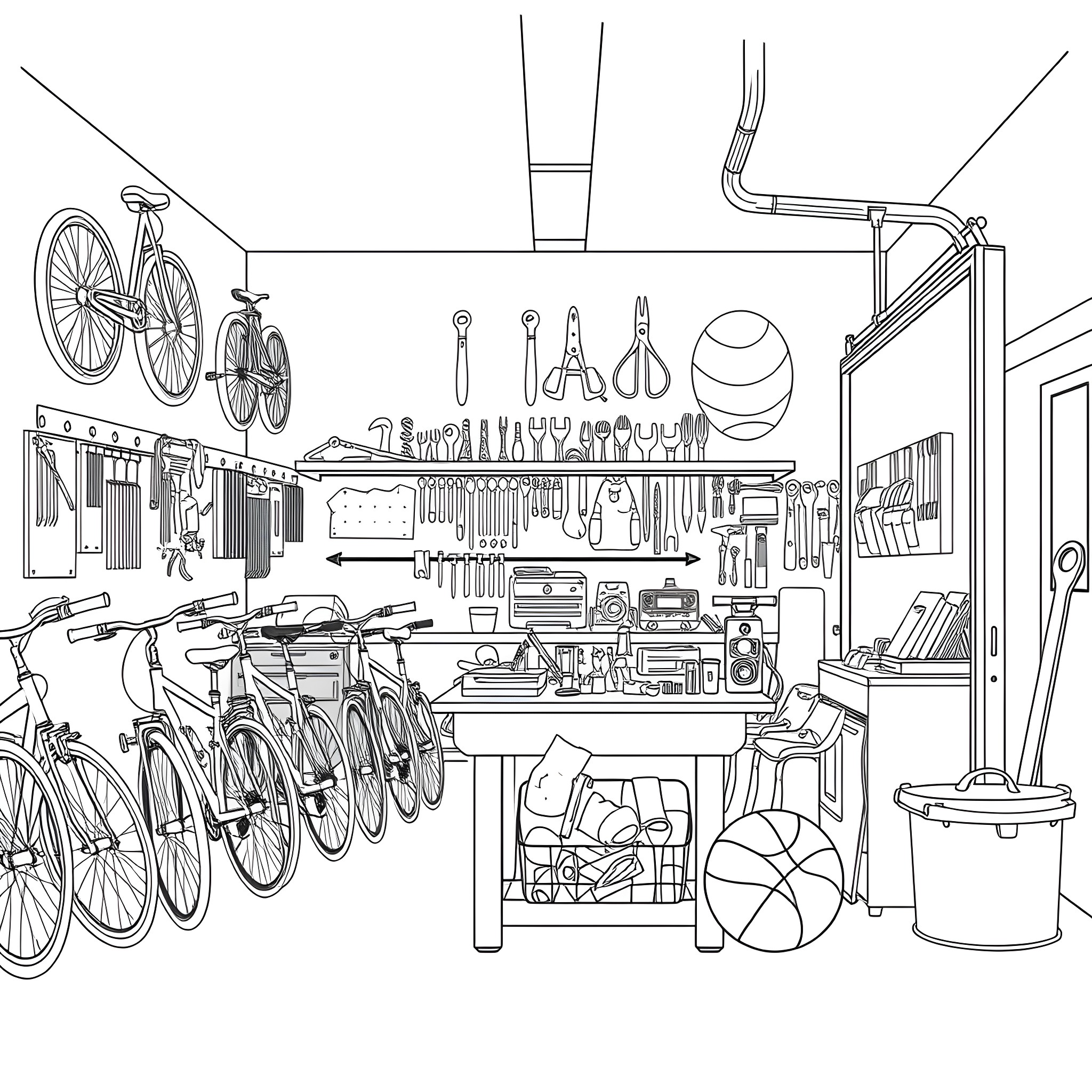 Best Garage Coloring Pages (Free Printable PDF)