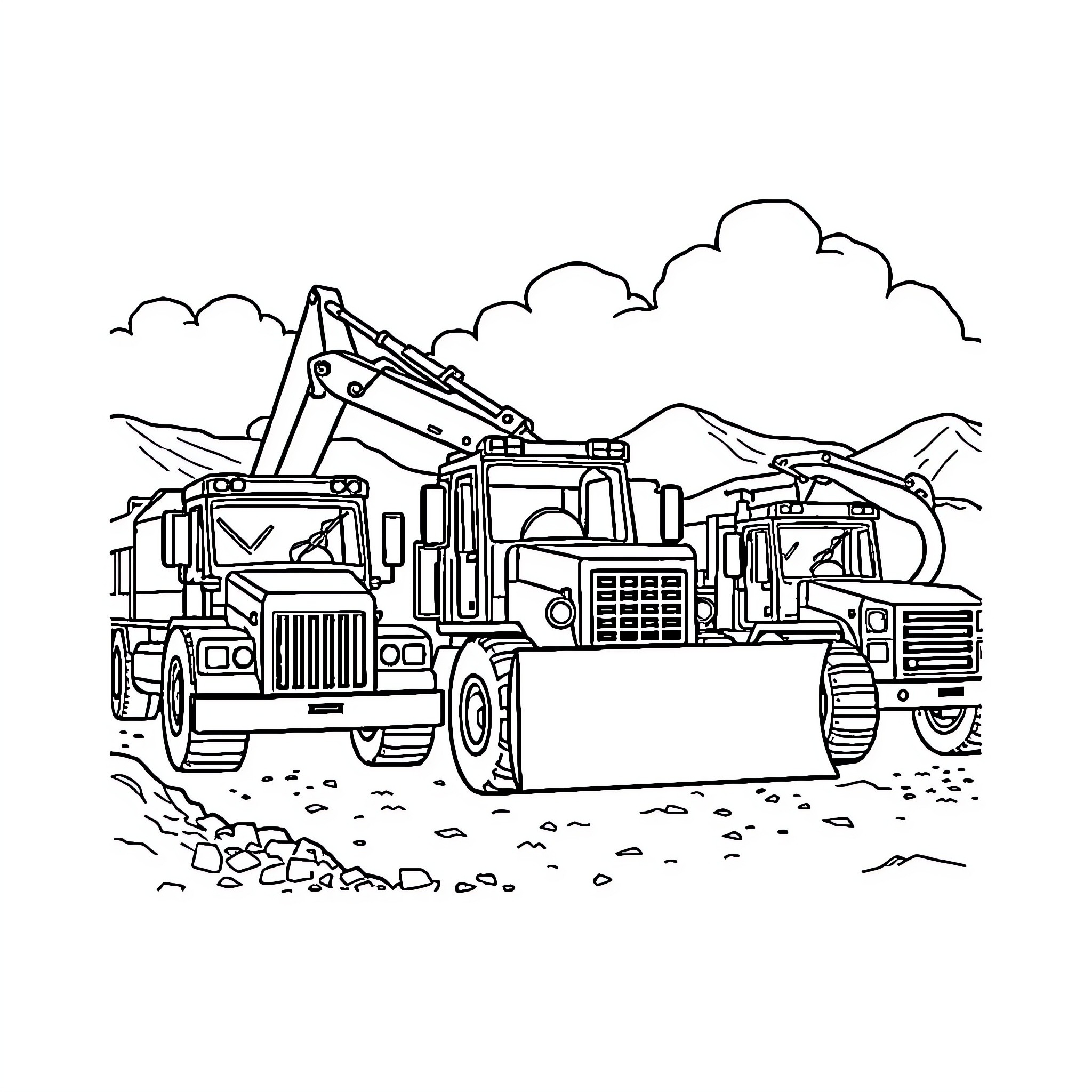 Best Construction Vehicle Coloring Pages (Free Printable PDF)