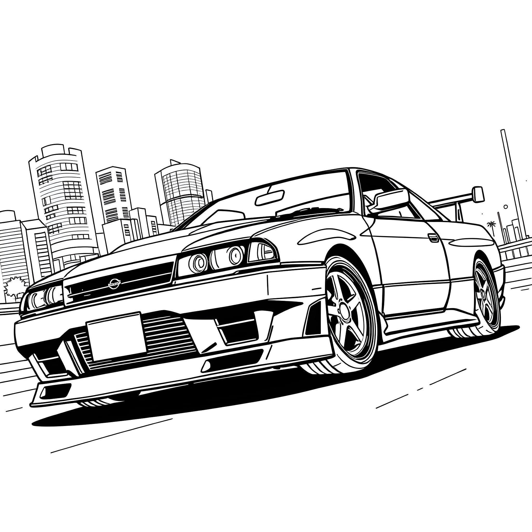 Best Nissan Skyline Coloring Pages (Free Printable PDF)