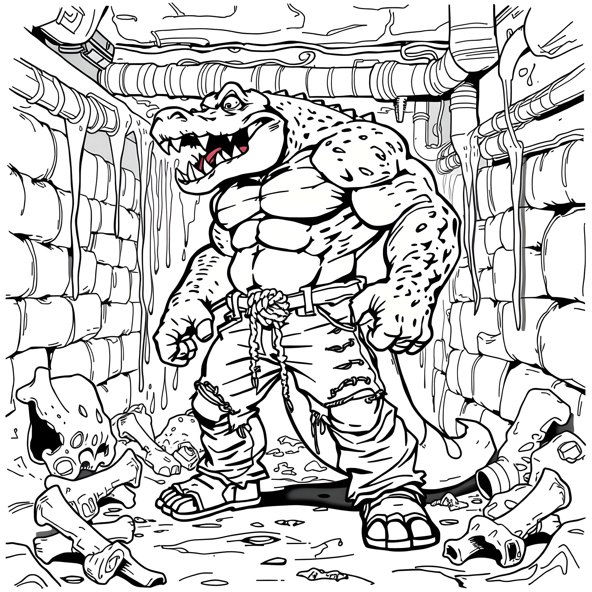 47 Best Killer Croc Coloring Pages (Free Printable PDFs)