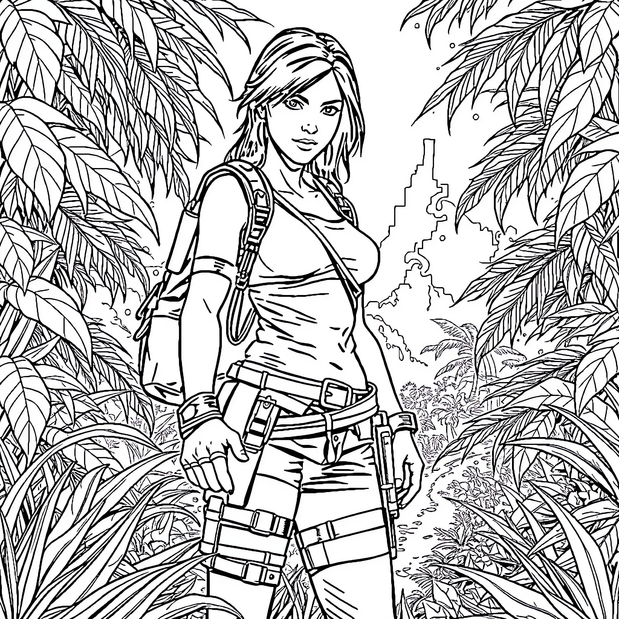 Best Lara Croft Coloring Pages (Free Printable PDF)