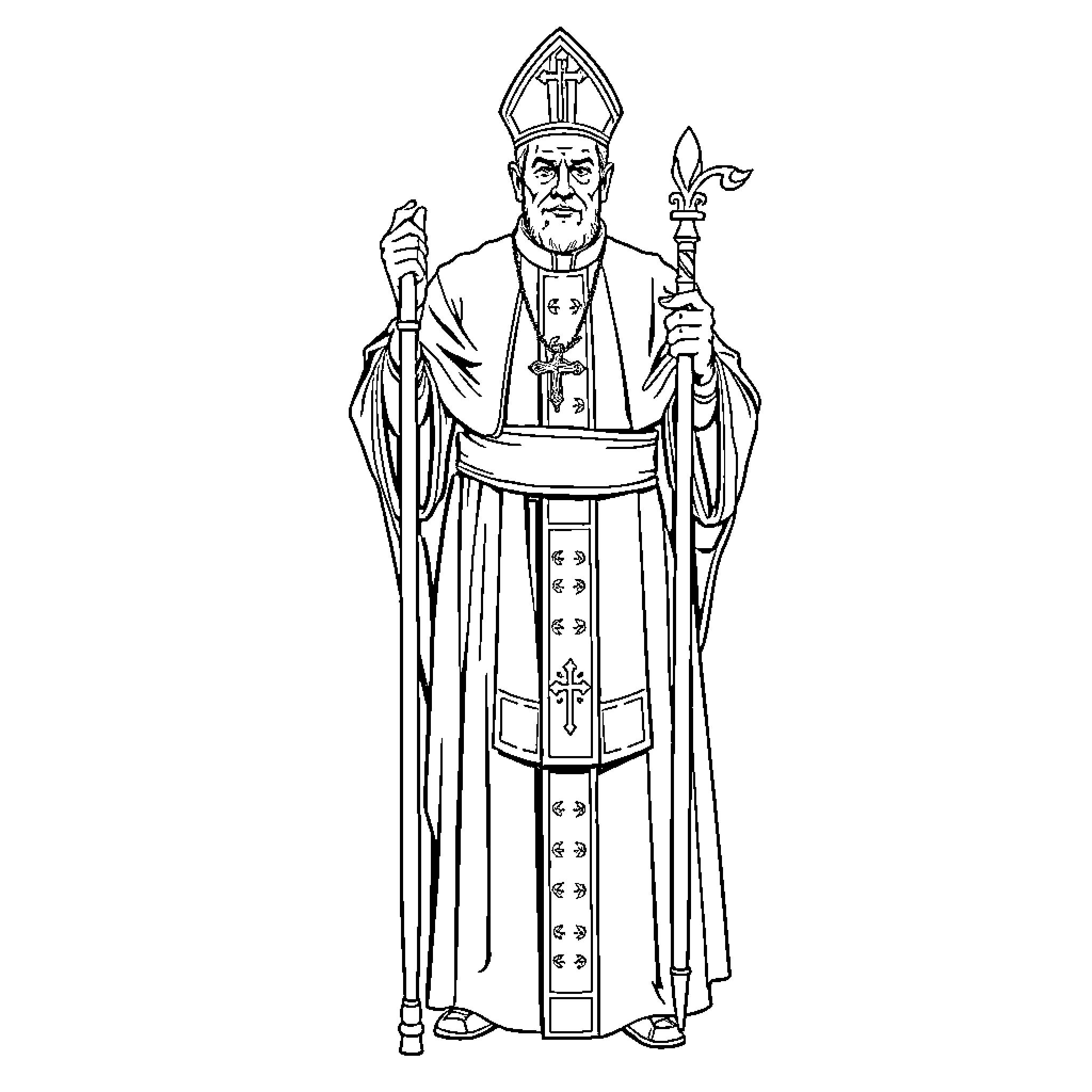 Best Pope Coloring Pages (Free Printable PDF)