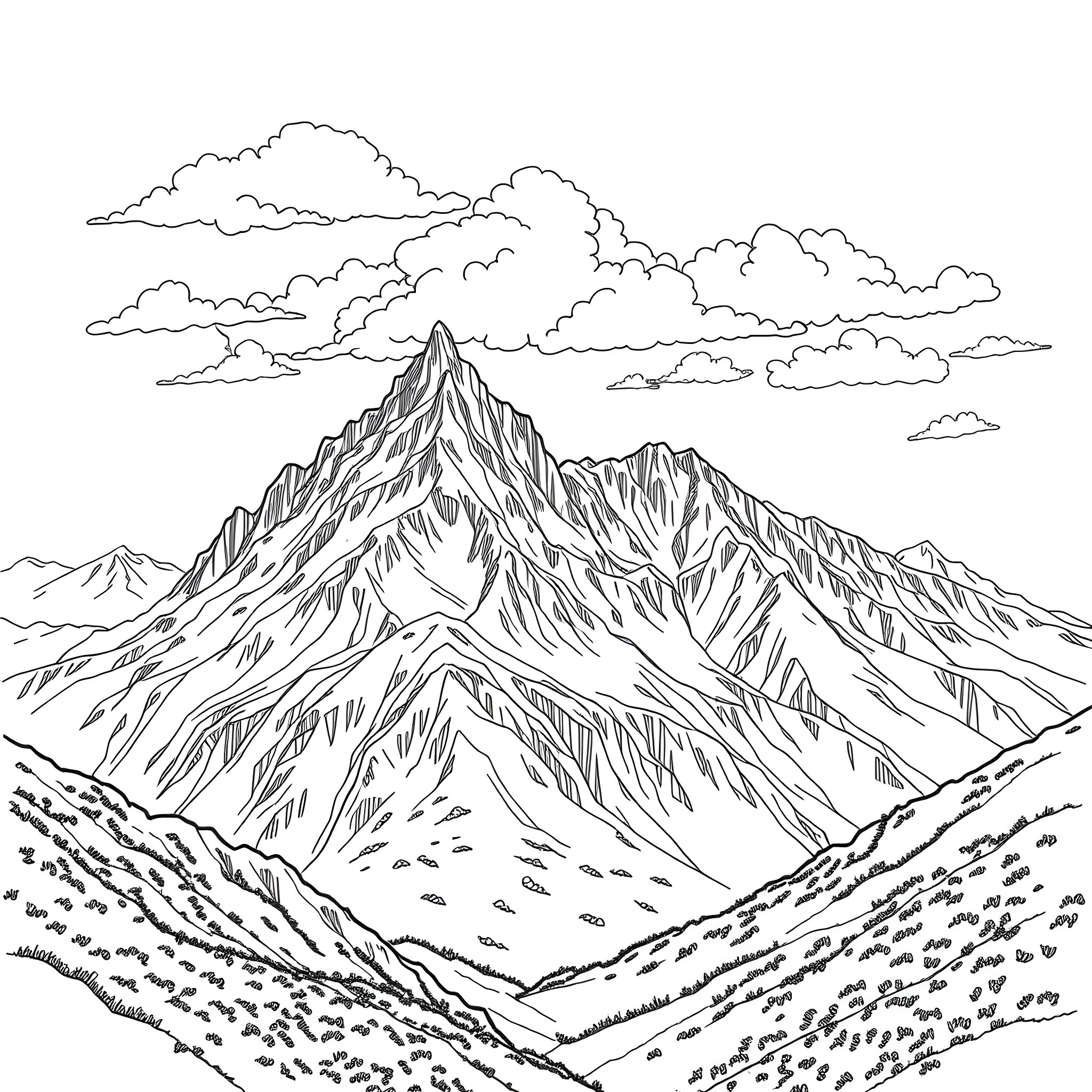 Best Mountain Coloring Pages (Free Printable PDF)