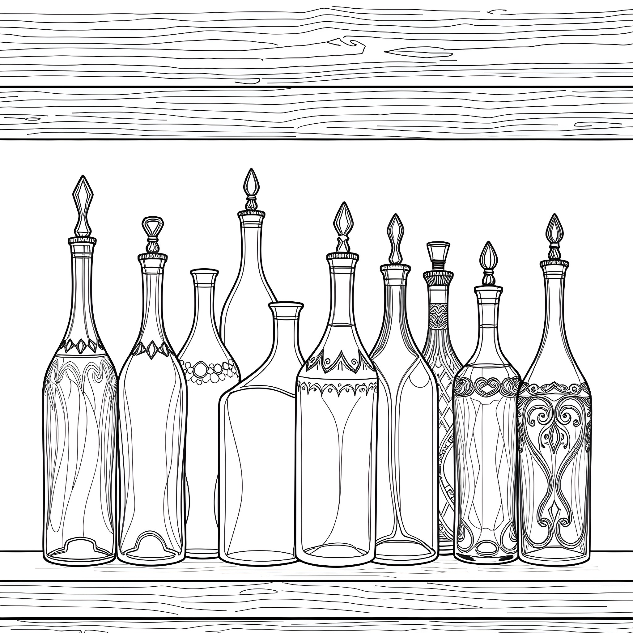 2 Best Bottle Coloring Pages (Free Printable PDFs)