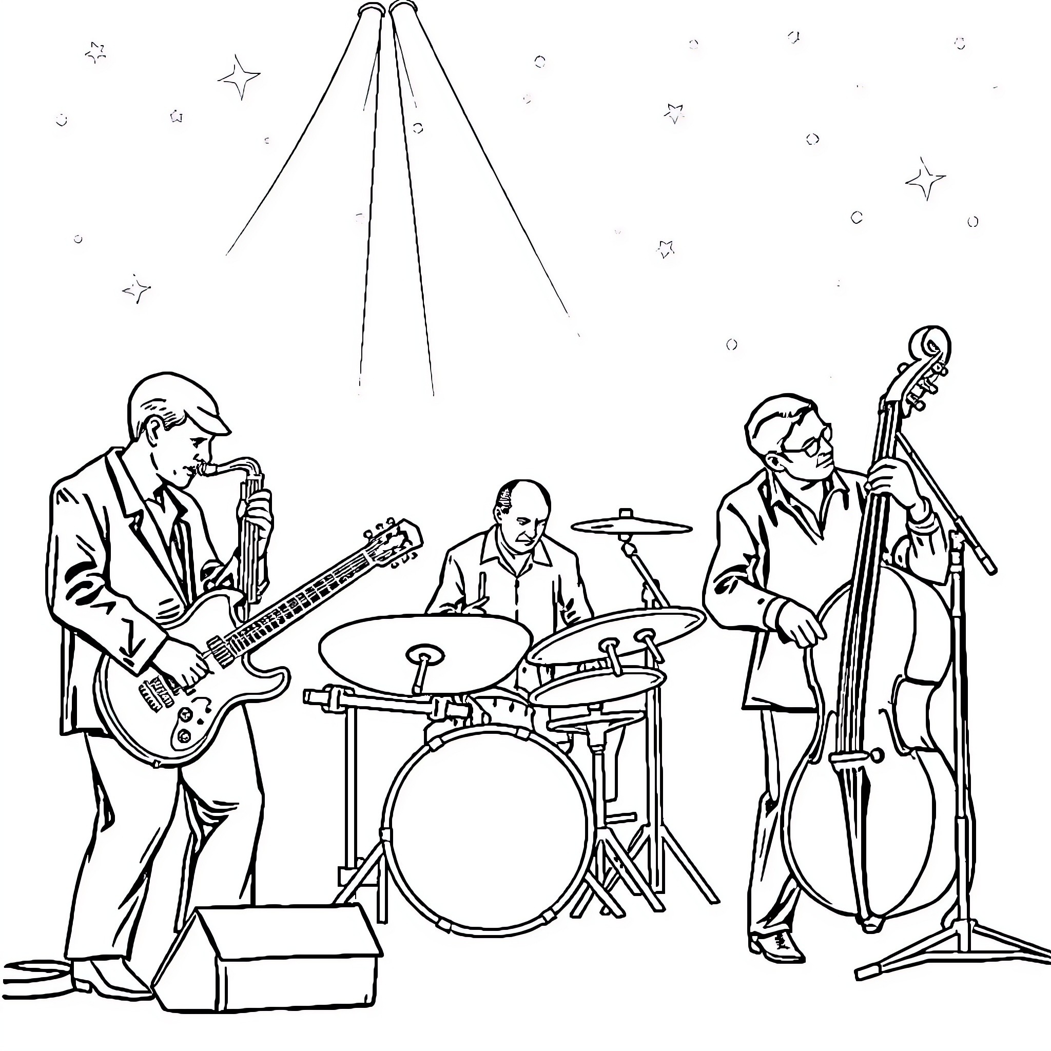 Best Jazz Group Coloring Pages (Free Printable PDF)