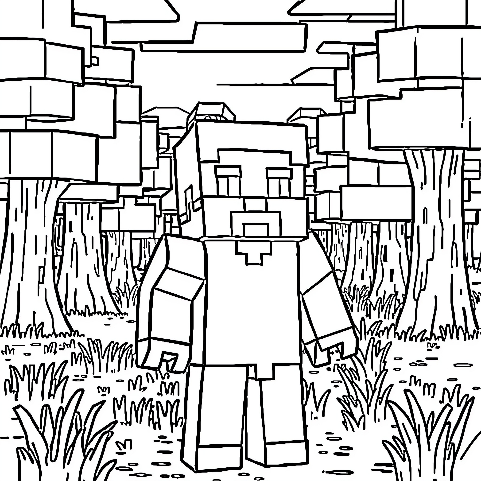 Best Minecraft Steve Coloring Pages (Free Printable PDF)