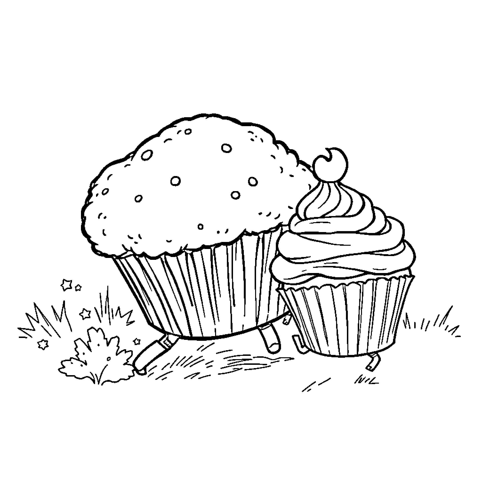 Best Muffin Coloring Pages (Free Printable PDF)