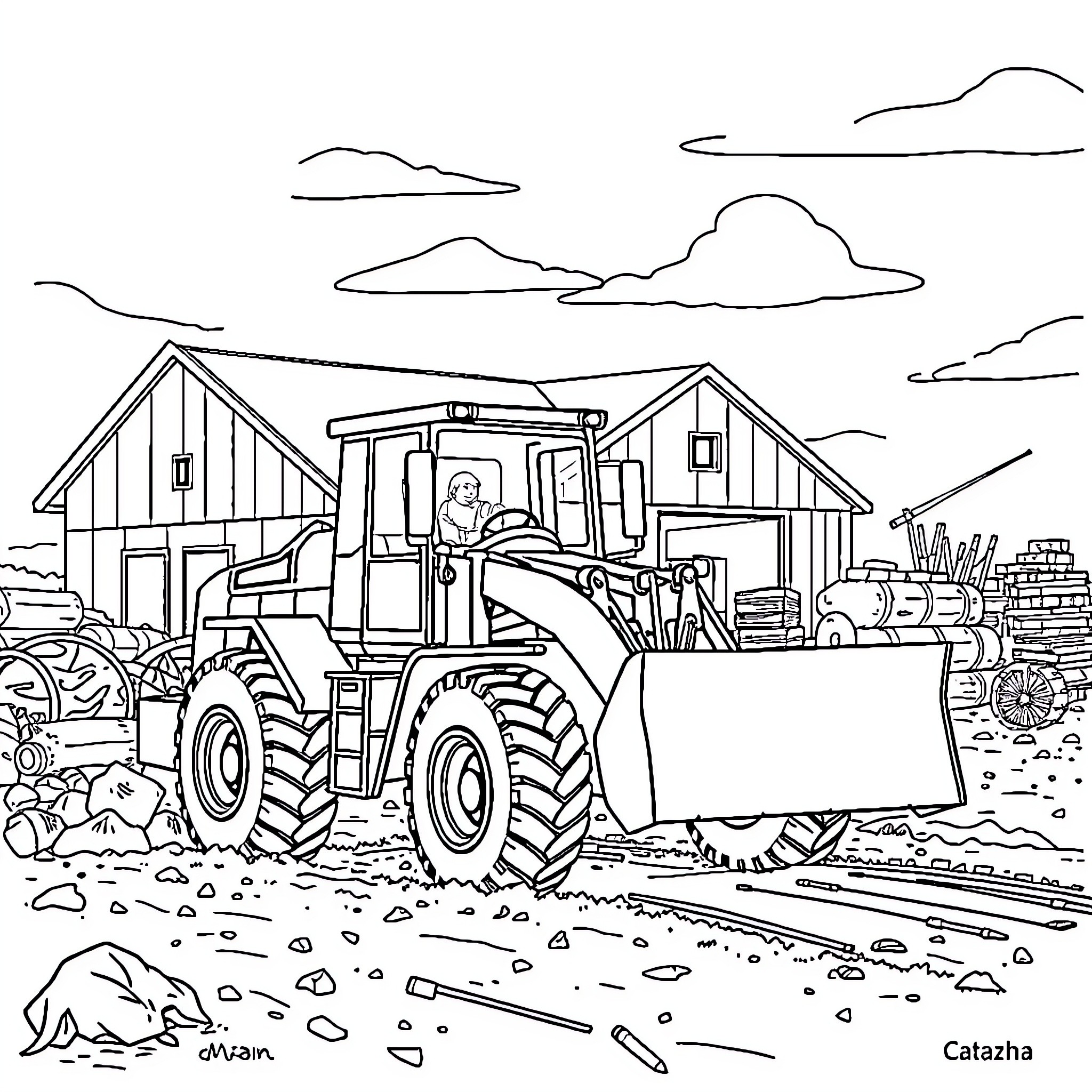 8 Best Front Loader Coloring Pages (Free Printable PDFs)