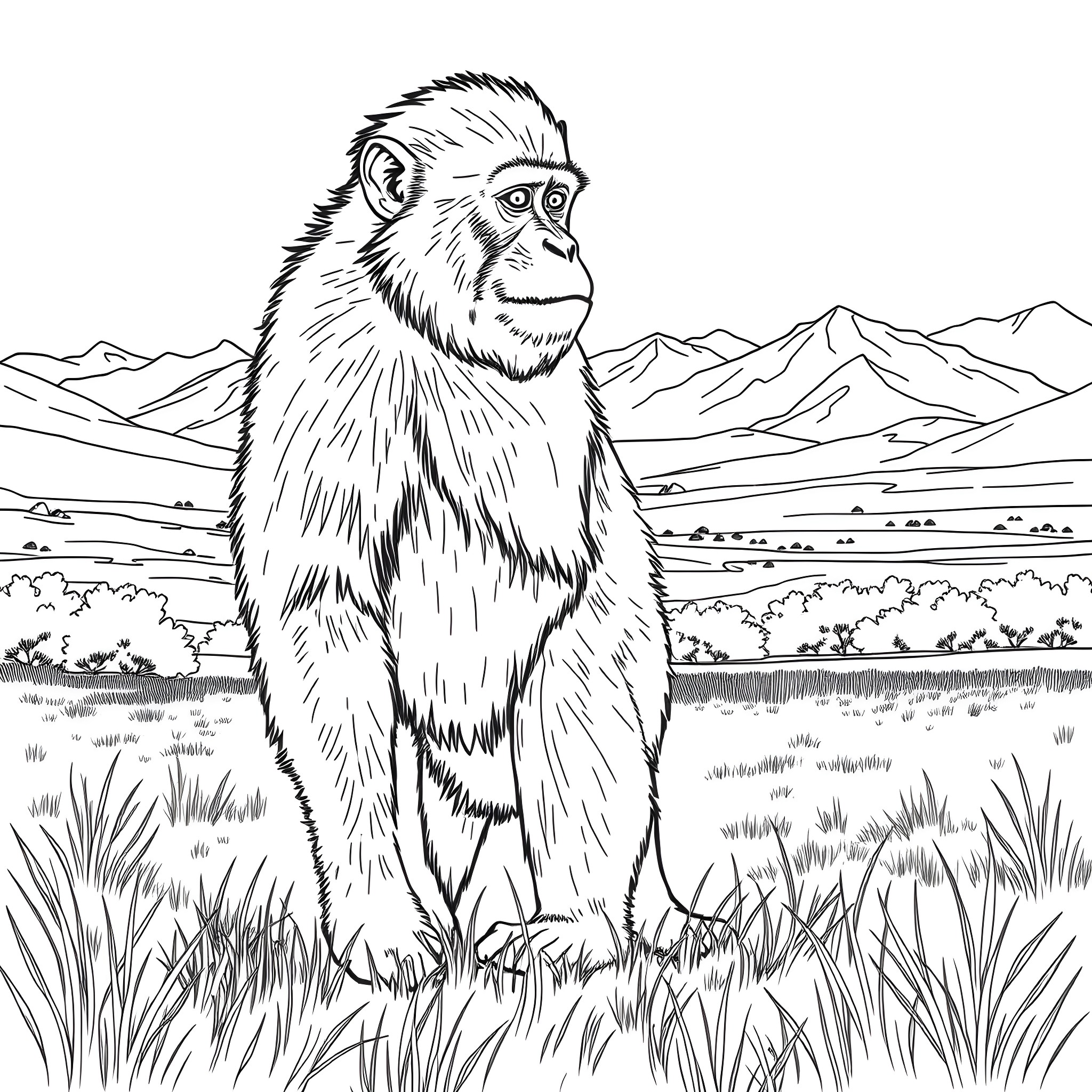 30 Best Monkey Coloring Pages (Free Printable PDFs)