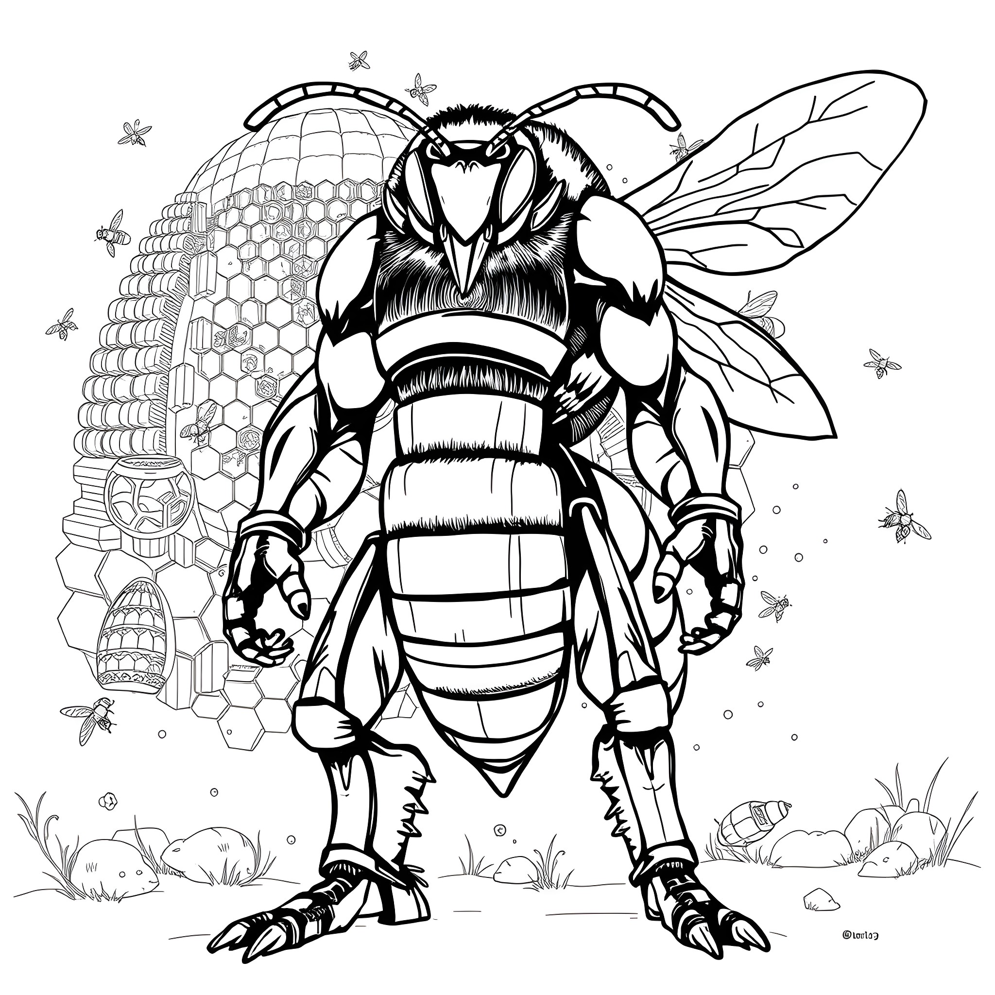 22 Best Wasp Coloring Pages (Free Printable PDFs)