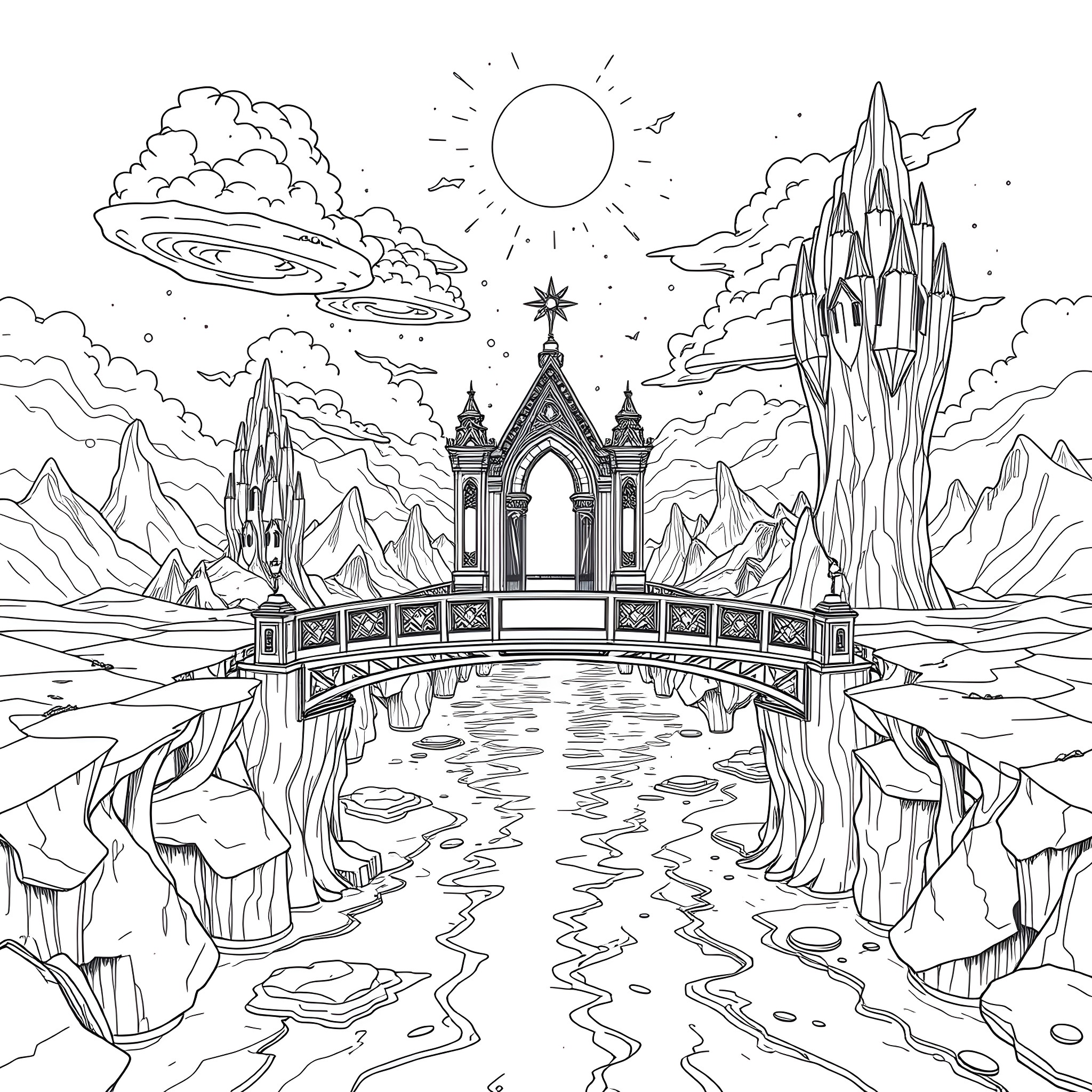 Best Bridge Coloring Pages (Free Printable PDF)