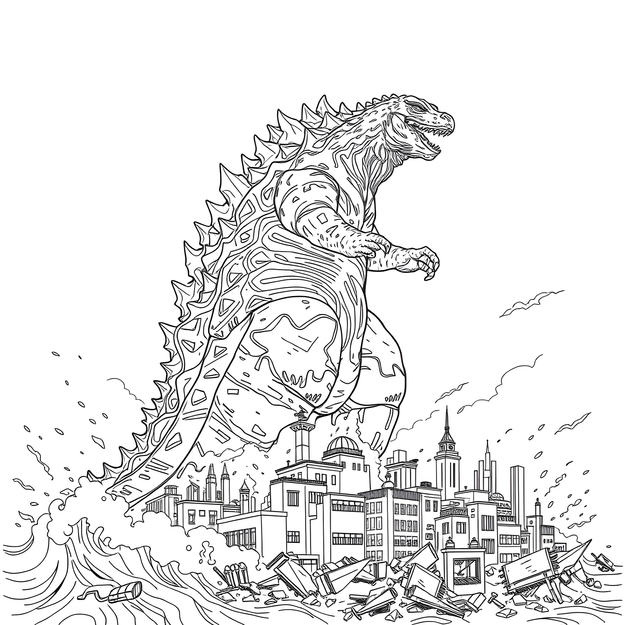2 Best Godzilla Coloring Pages (Free Printable PDFs)