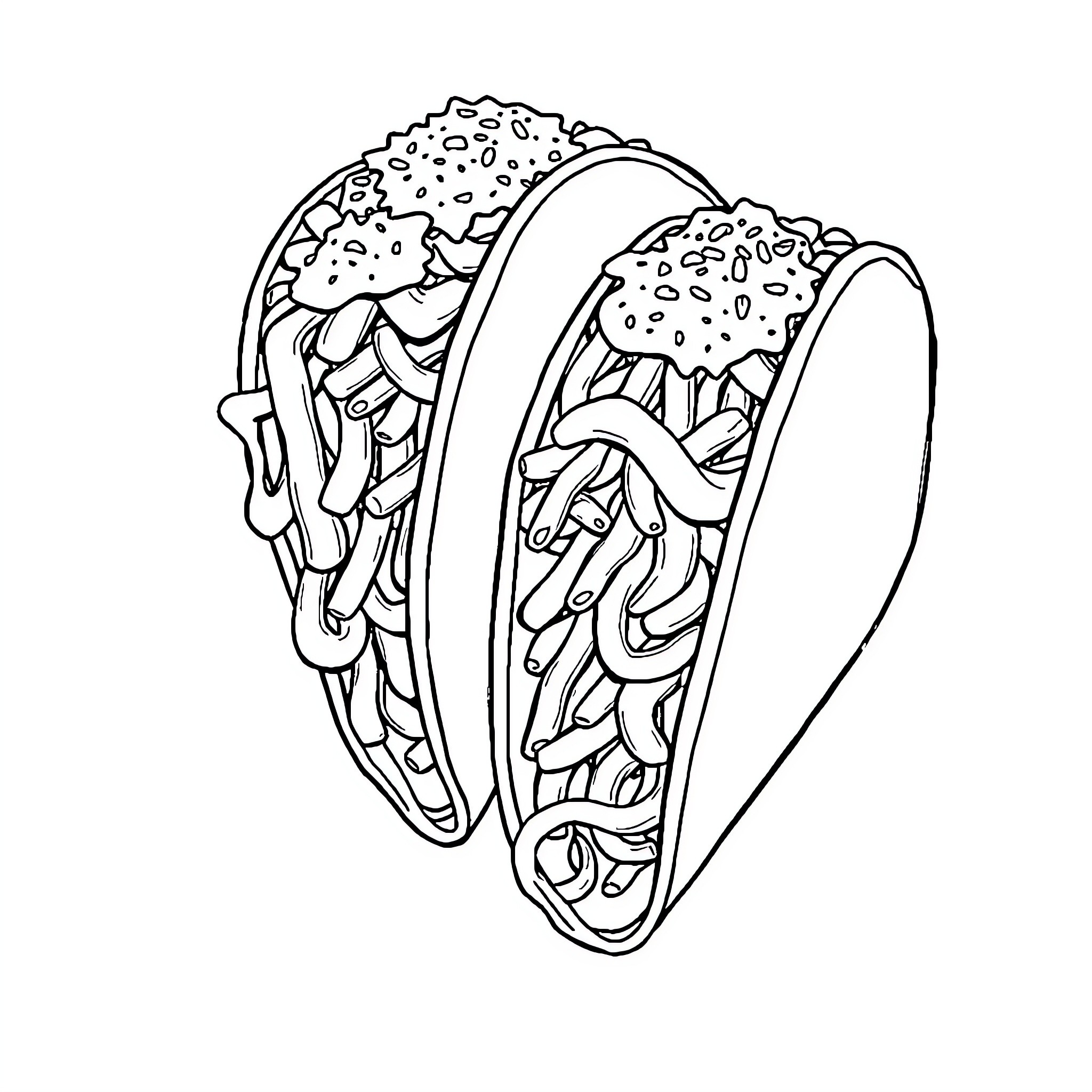 Best Pasta Tacos Coloring Pages (Free Printable PDF)