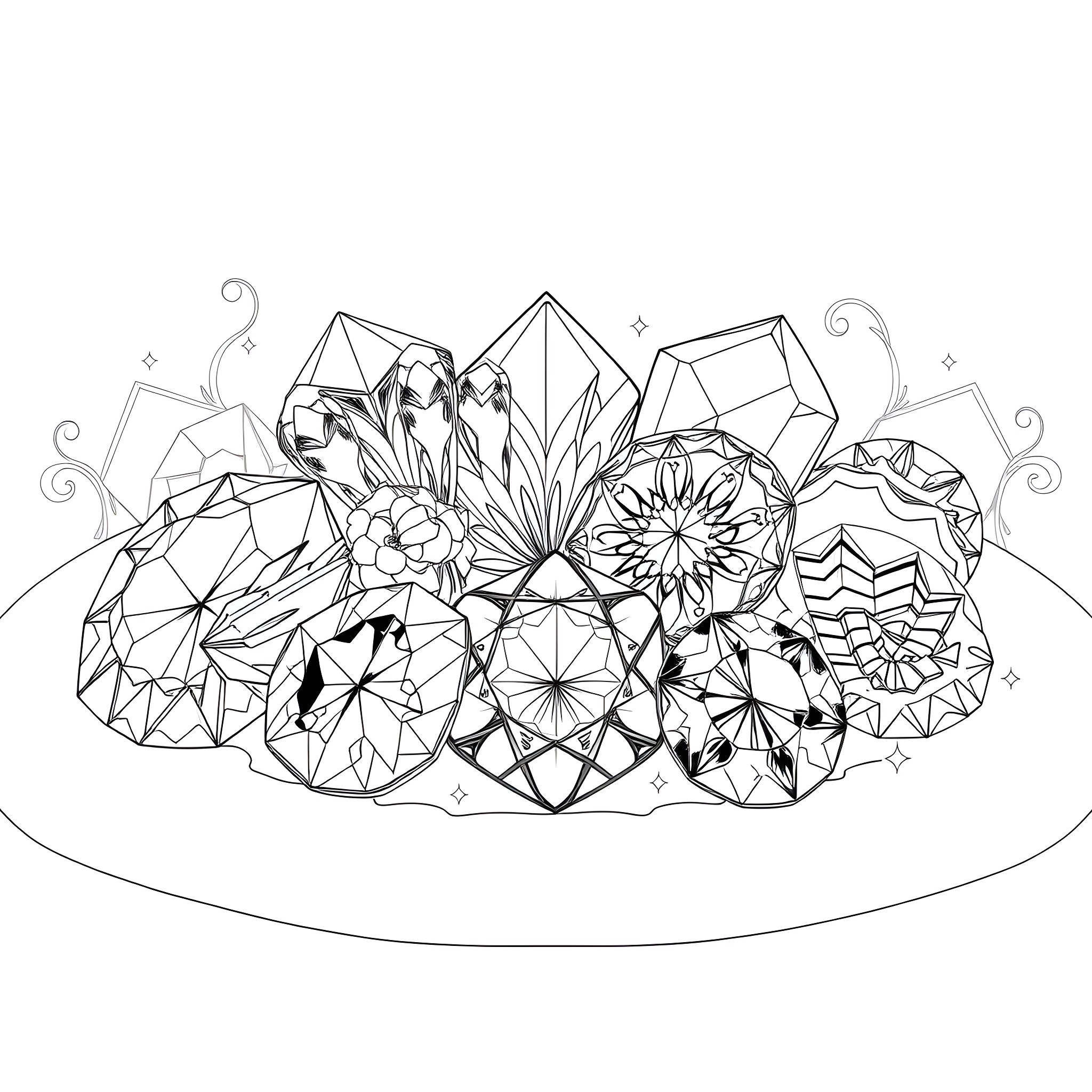 Best Gemstone Coloring Pages (Free Printable PDF)
