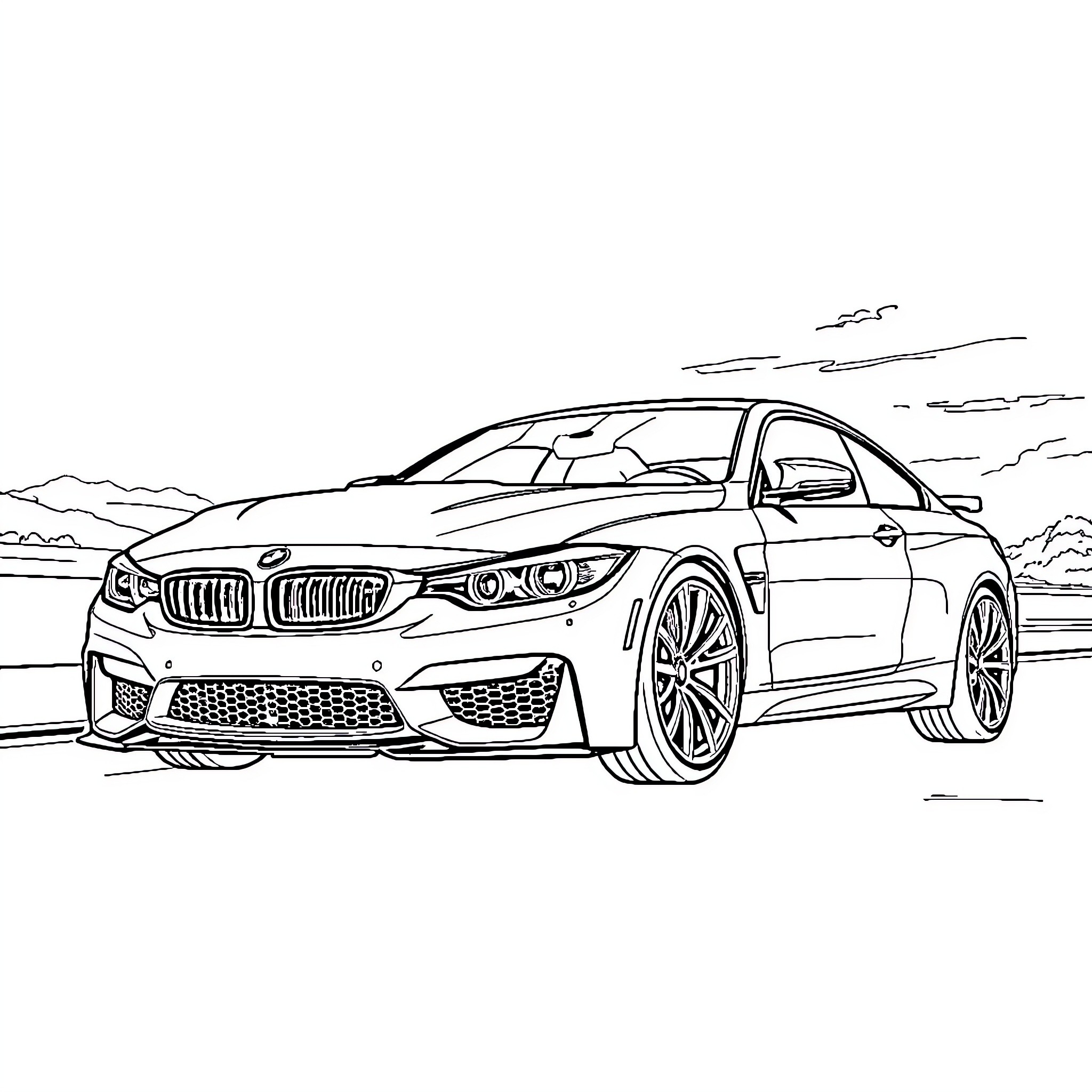 Best BMW M4 Coloring Pages (Free Printable PDF)