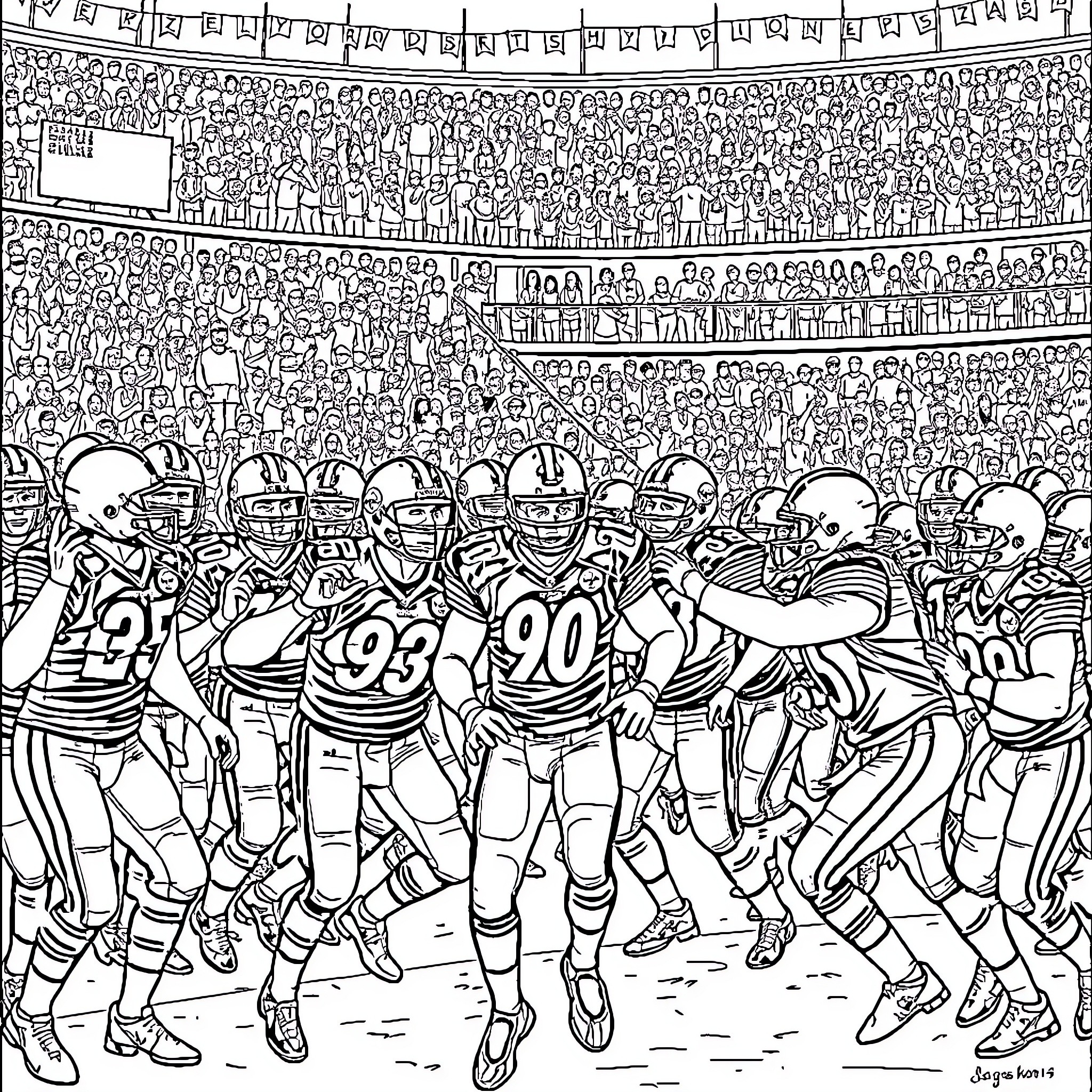 Best Pittsburgh Steelers Coloring Pages (Free Printable PDF)