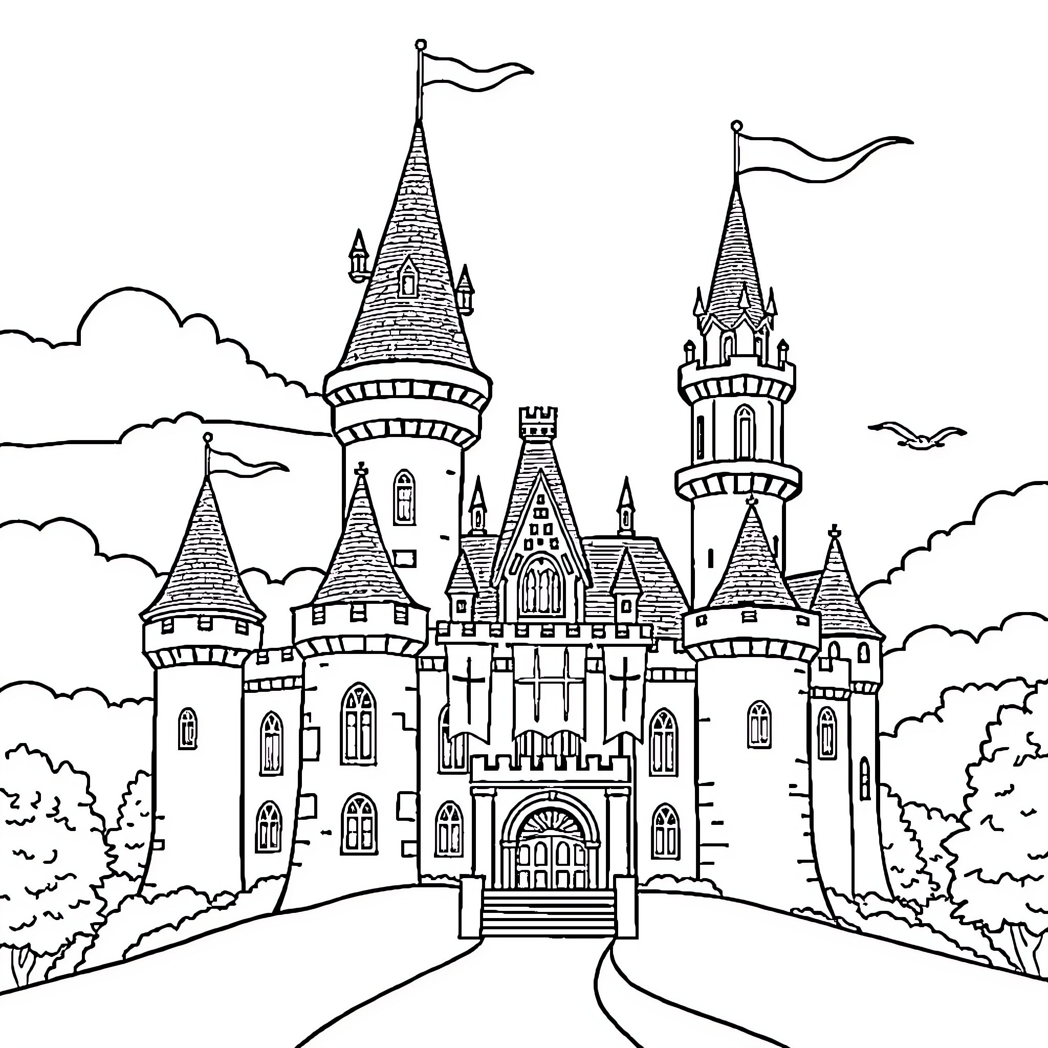 Best Princess Castle Coloring Pages (Free Printable PDF)