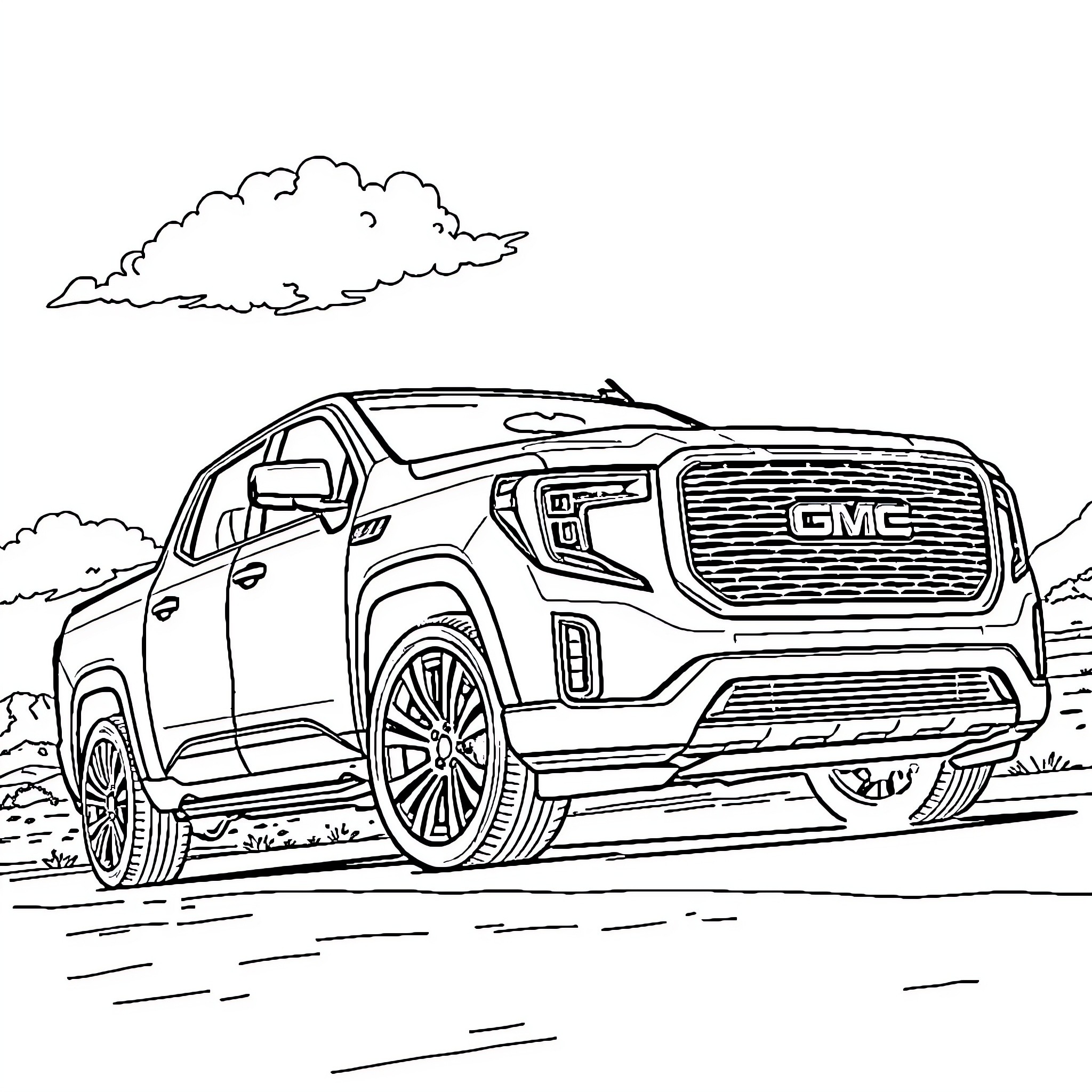 Best Gmc Coloring Pages (Free Printable PDF)