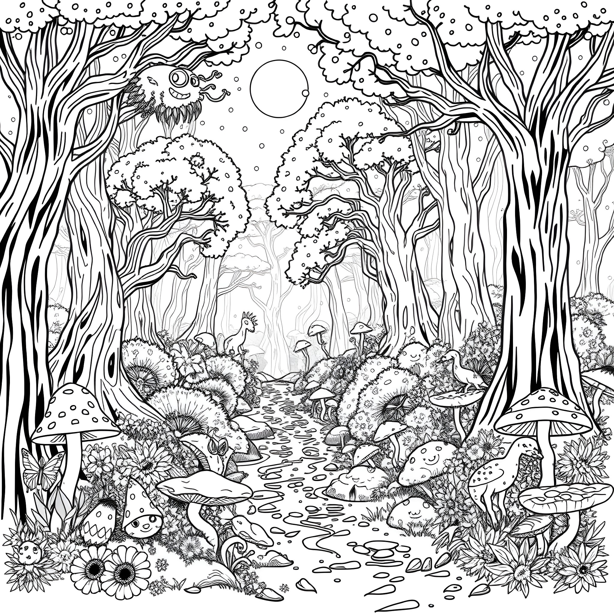 84 Best Forest Coloring Pages (Free Printable PDFs)