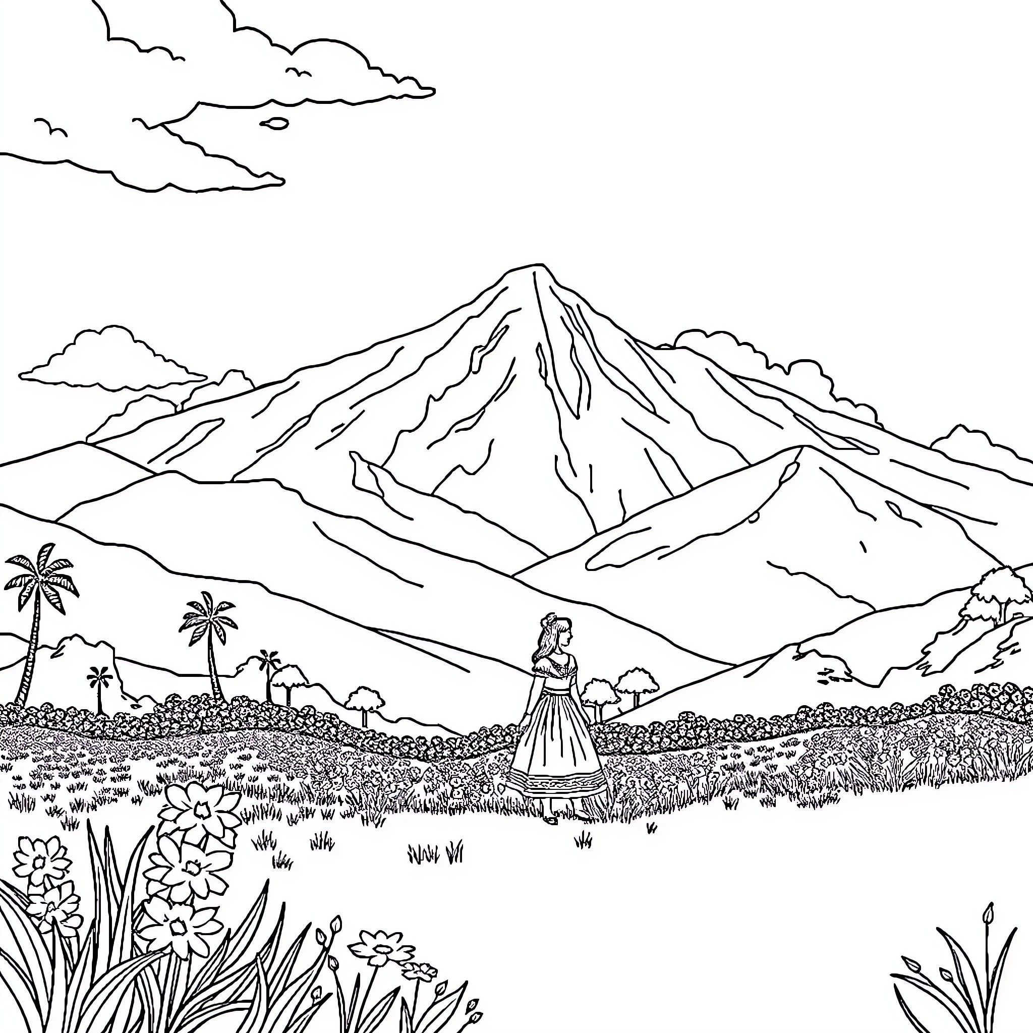 Best Landscape Coloring Pages (Free Printable PDF)