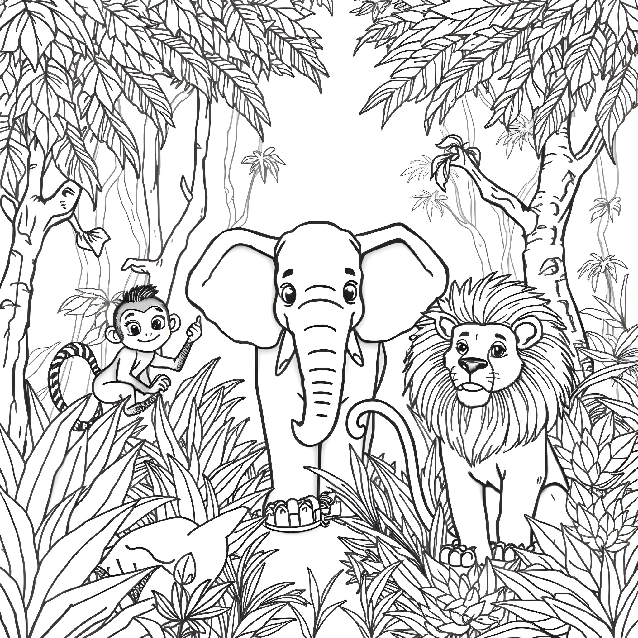 Best Wild Animal Coloring Pages (Free Printable PDF)