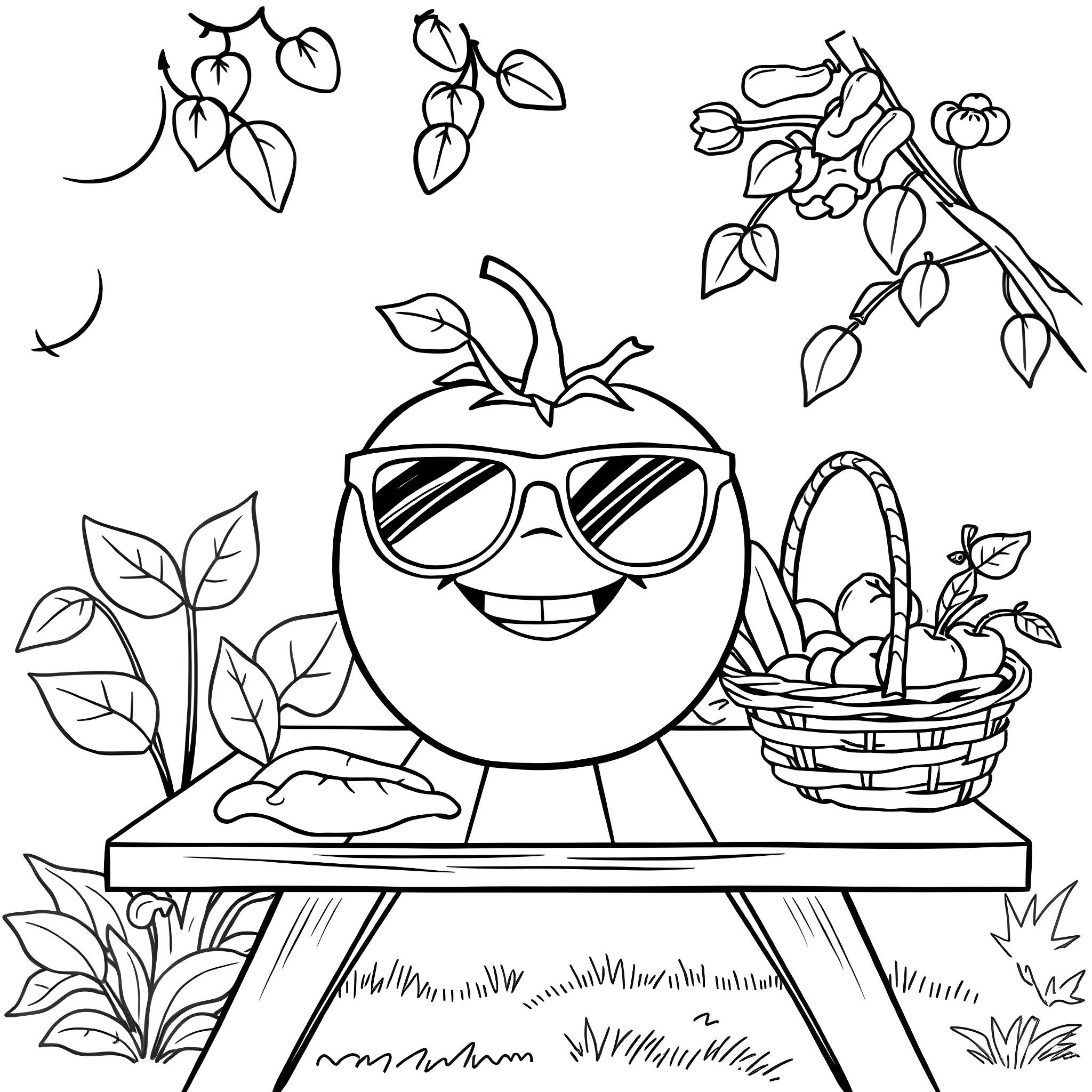 Best Tomato Coloring Pages (Free Printable PDF)
